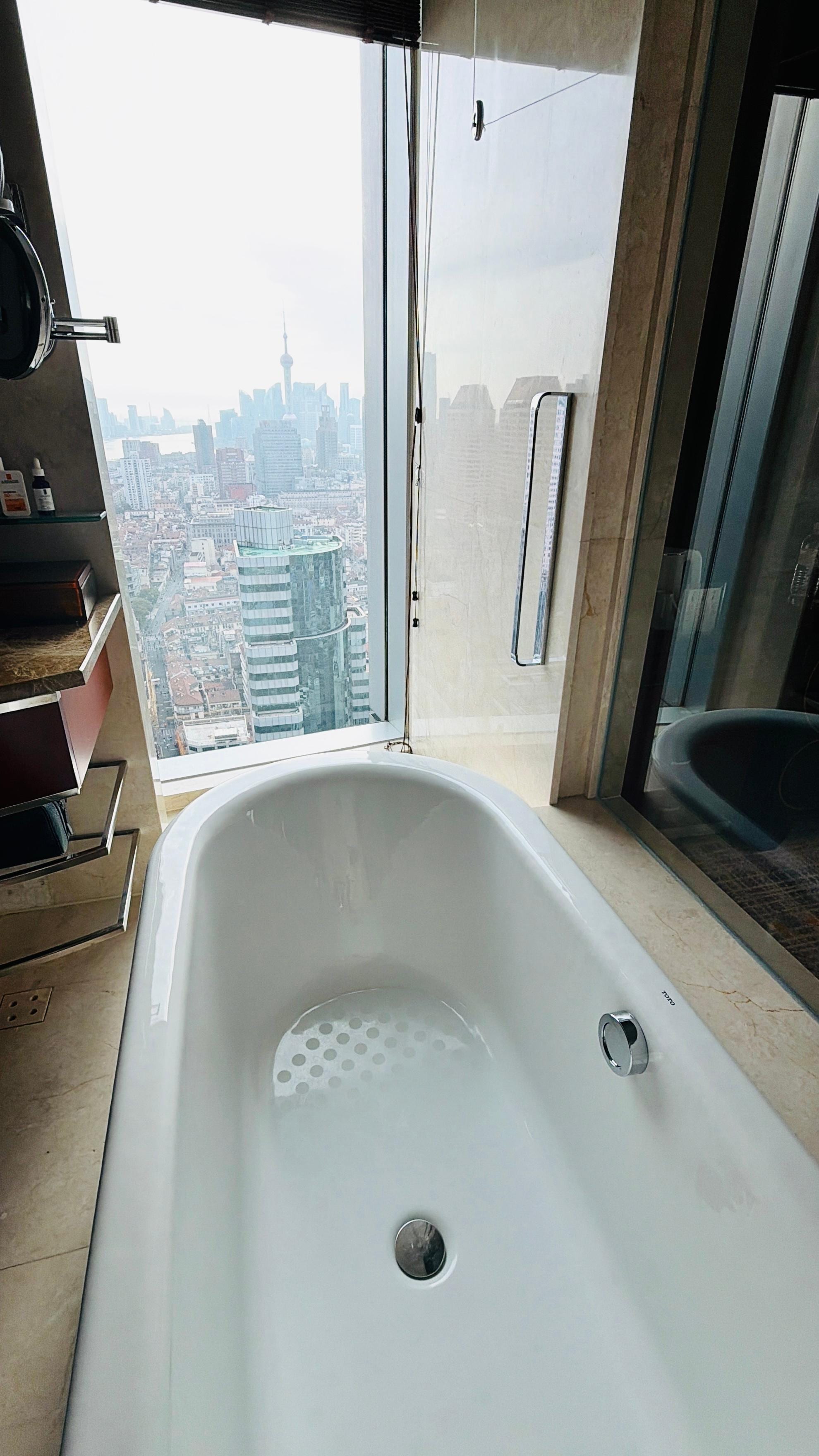 View from bathroom looking directly to the Bund