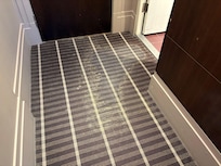 Bedroom carpets worn in high traffic areas