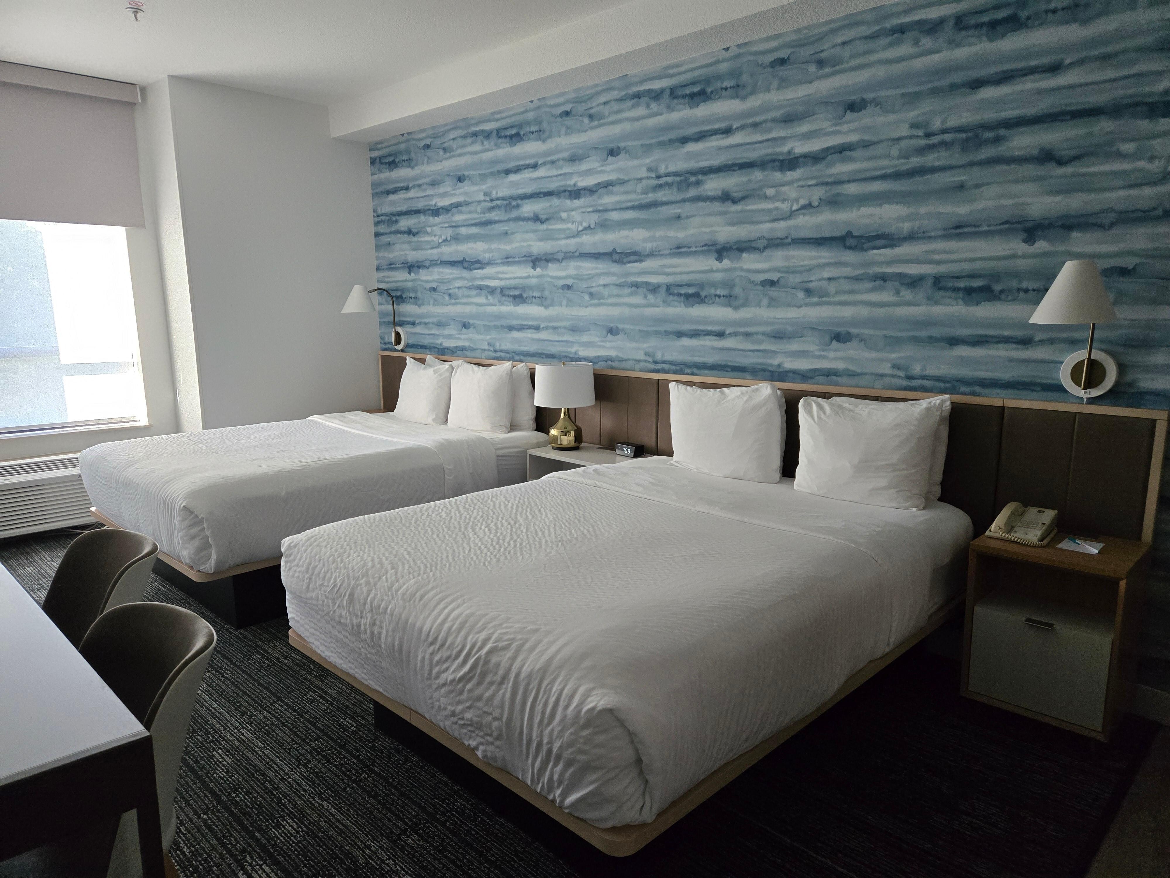 Beds are super comfortable and the rooms are quiet.