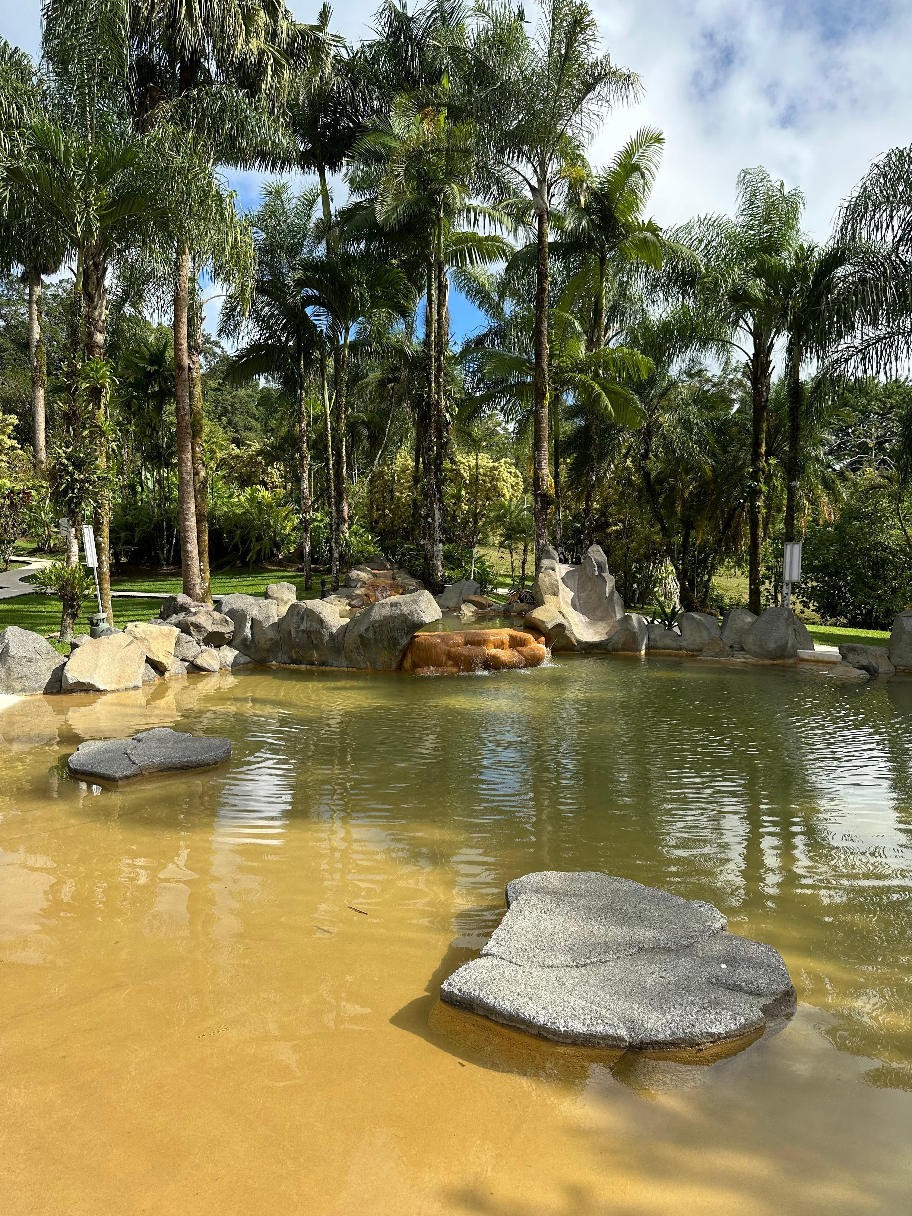 There are a selection of different temperature pools to enjoy 