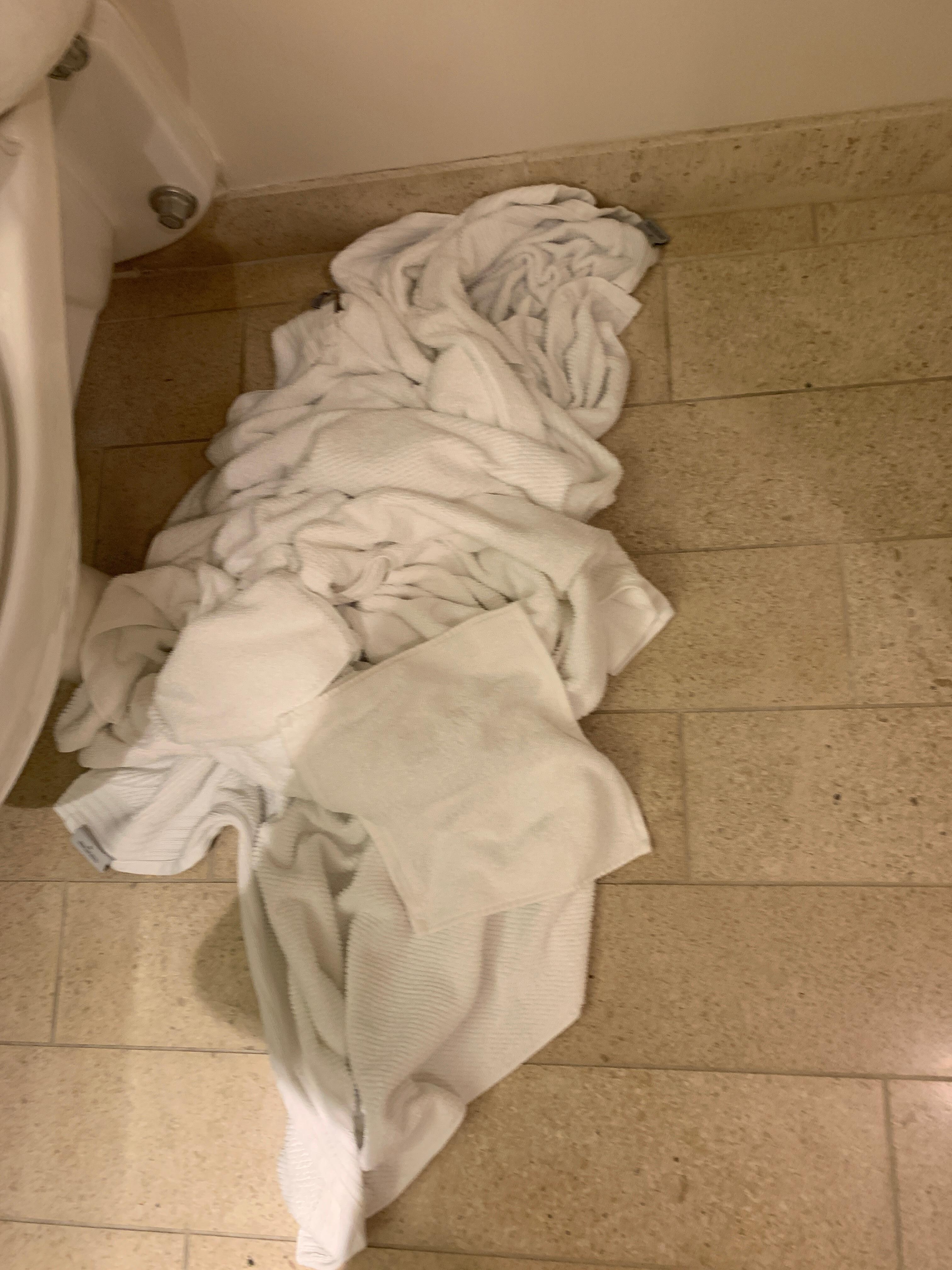 Flooded bathroom