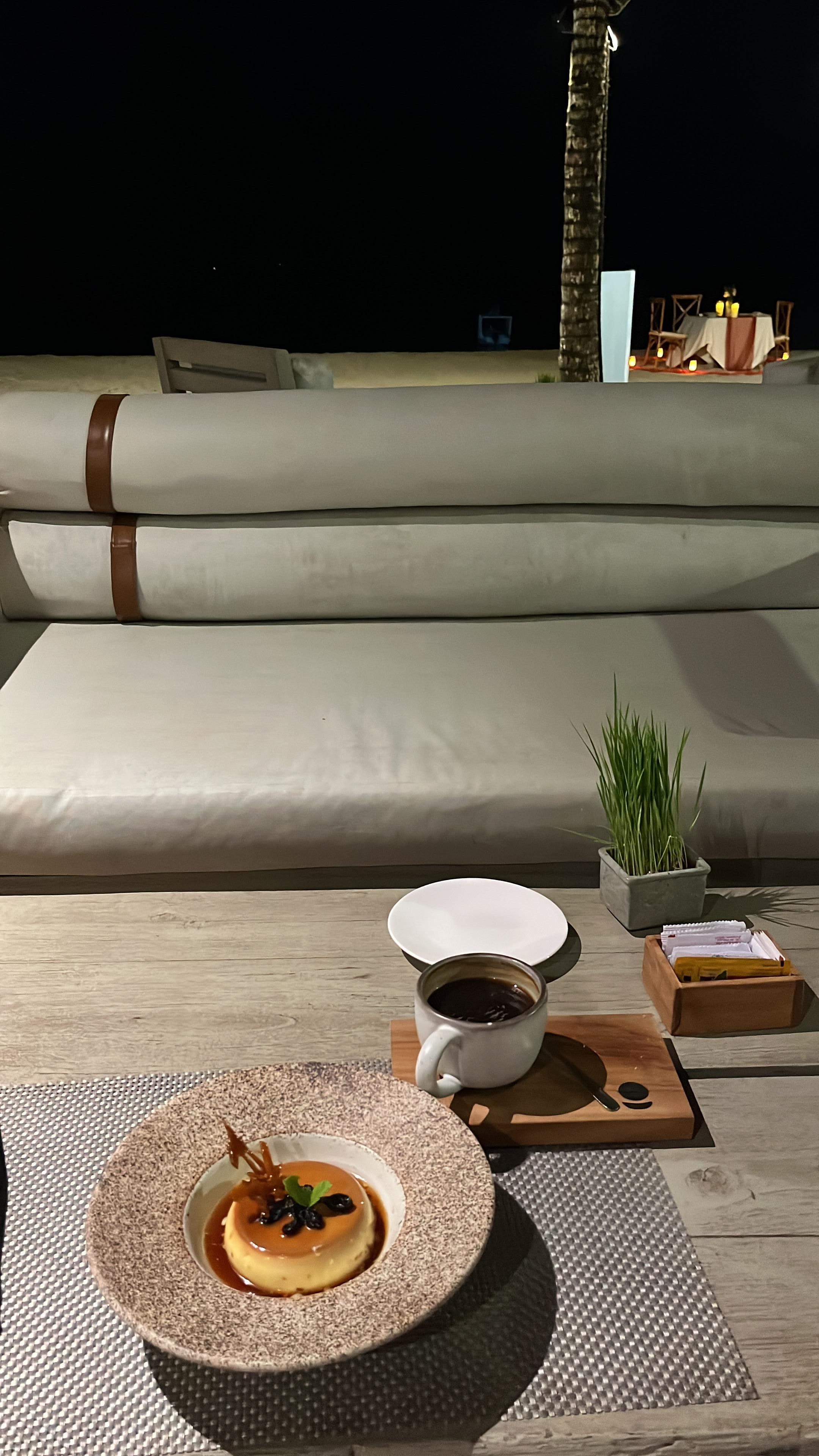 Nice restaurant with a beach view