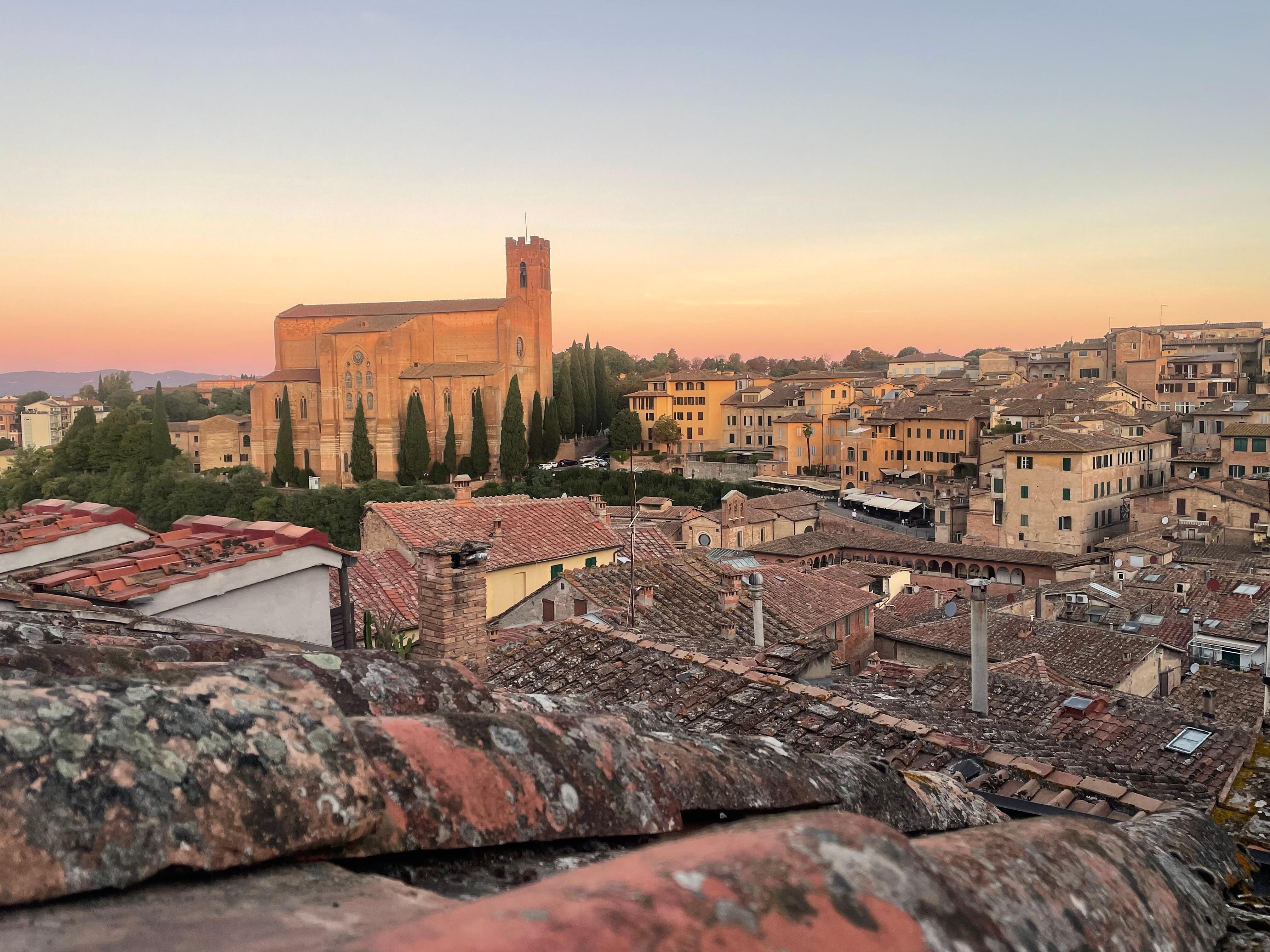 View from attic room