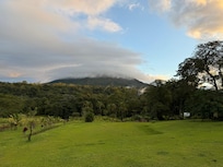 View from our room. Unfortunately Arenal Volcano covered by clouds