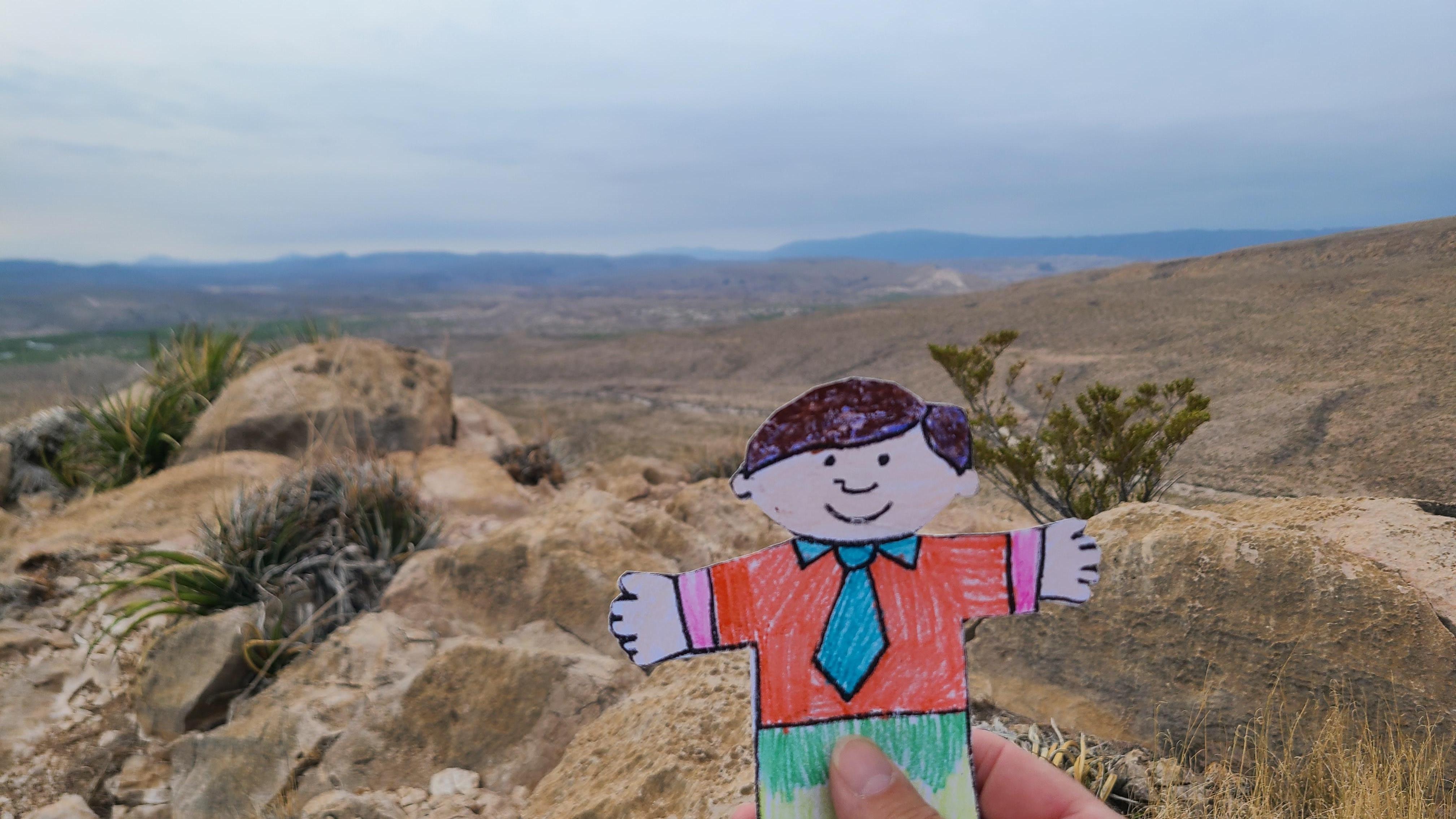 Took Flat Stanley to the trails for my nephew.