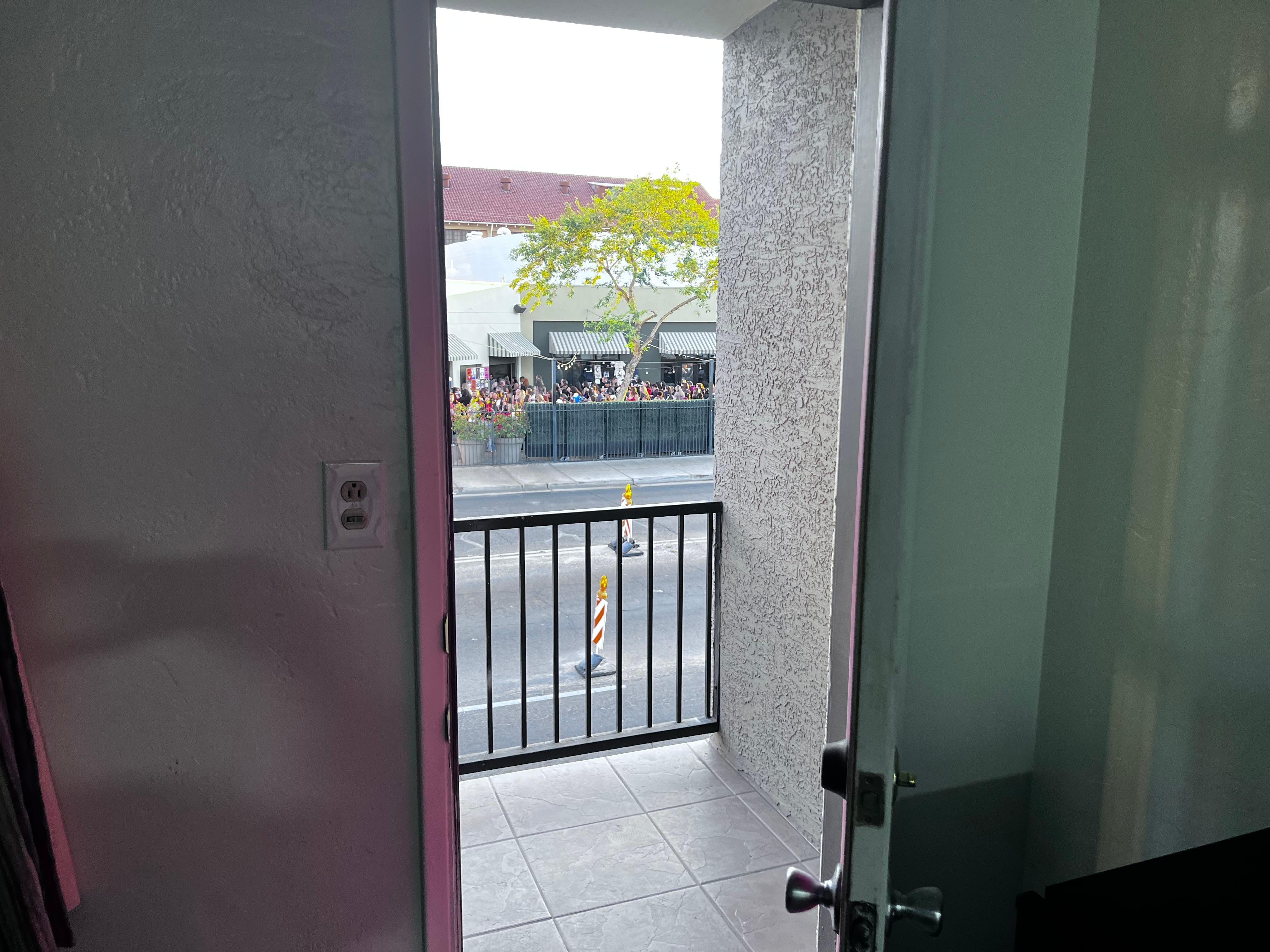 Balcony overlooking The Van Buren and Ziggys. 