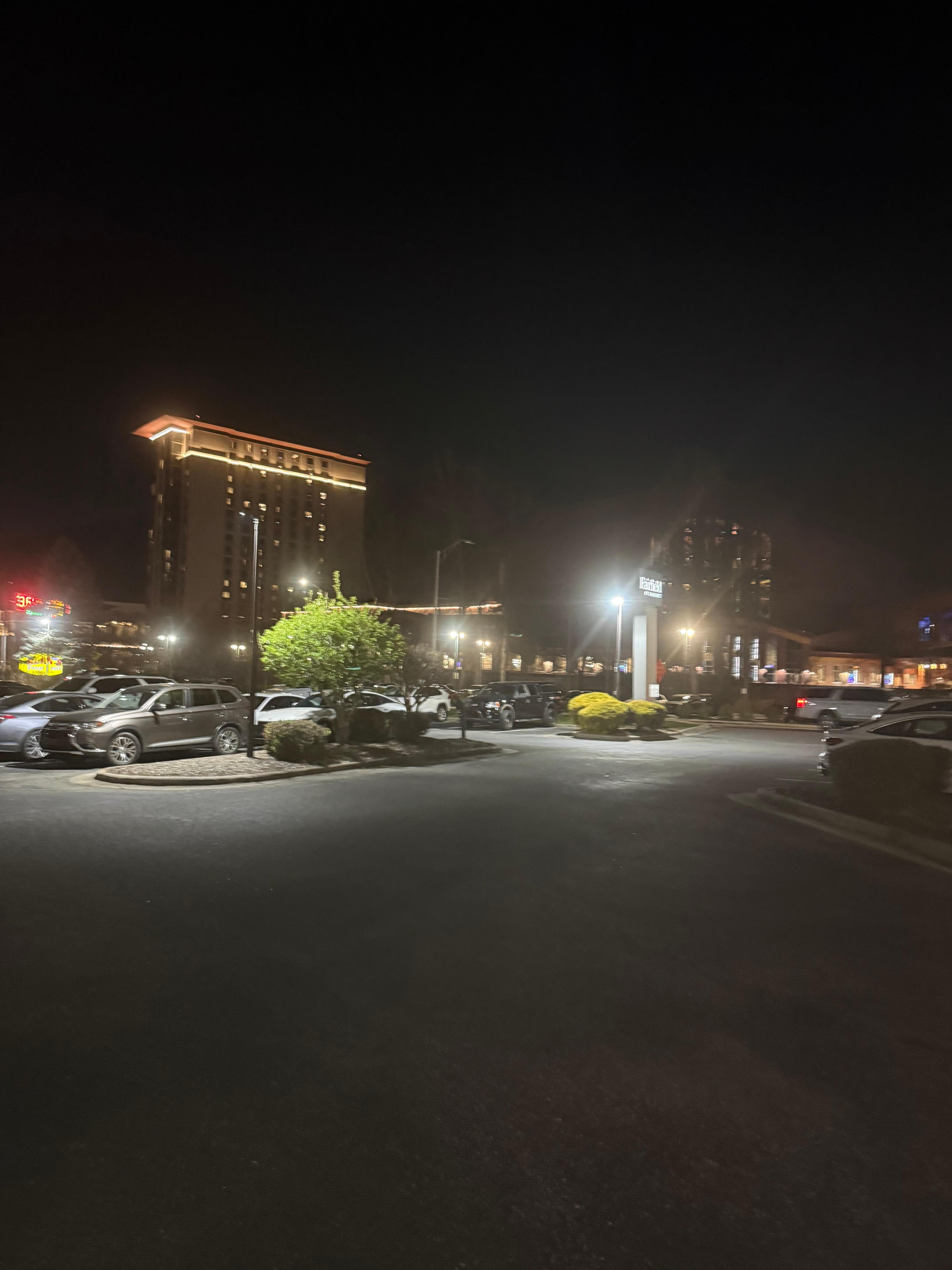 Outside looking at Harrahs casino