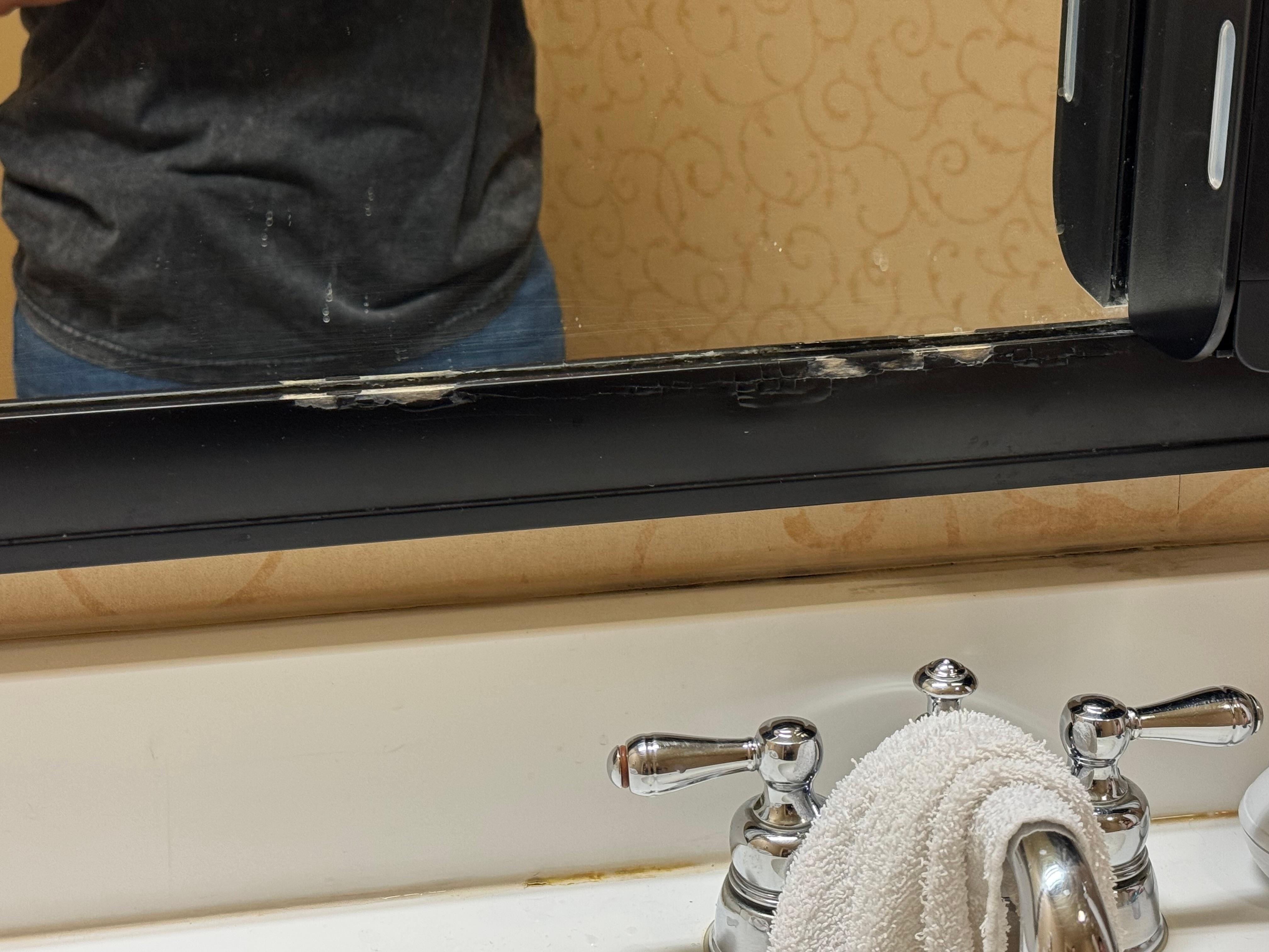 Mirror in the bathroom