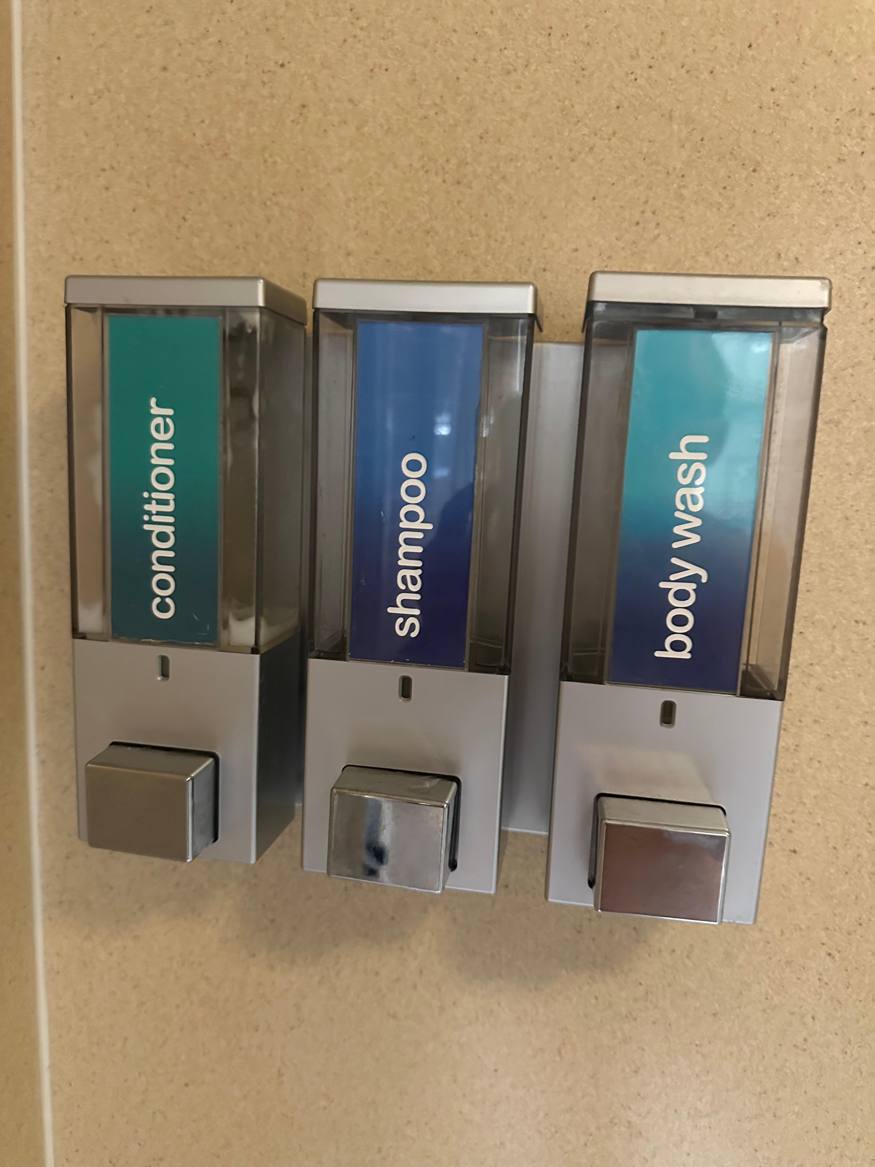 No soap in dispensers