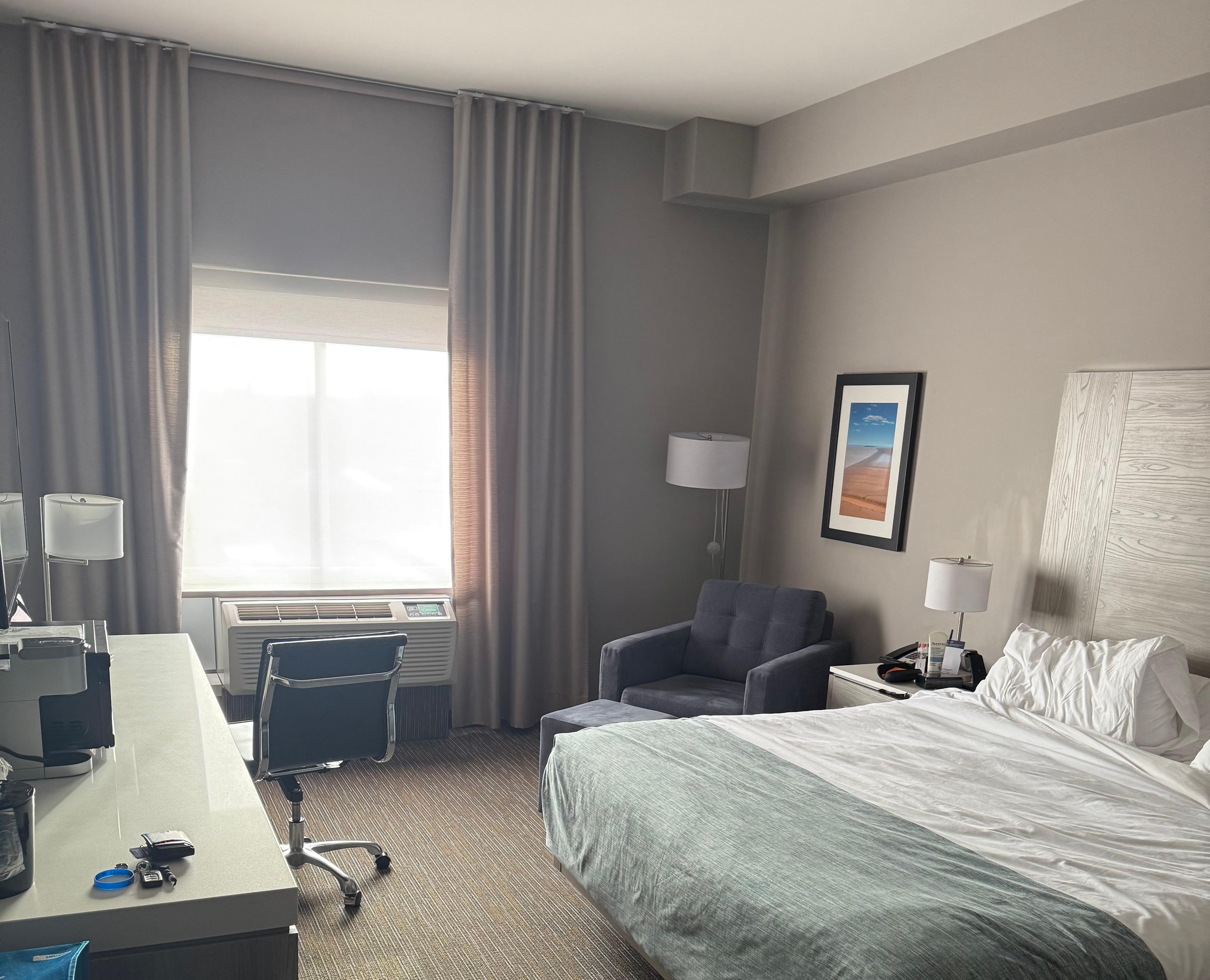 Room spacious clean