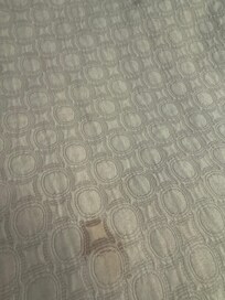 Stained bedding
