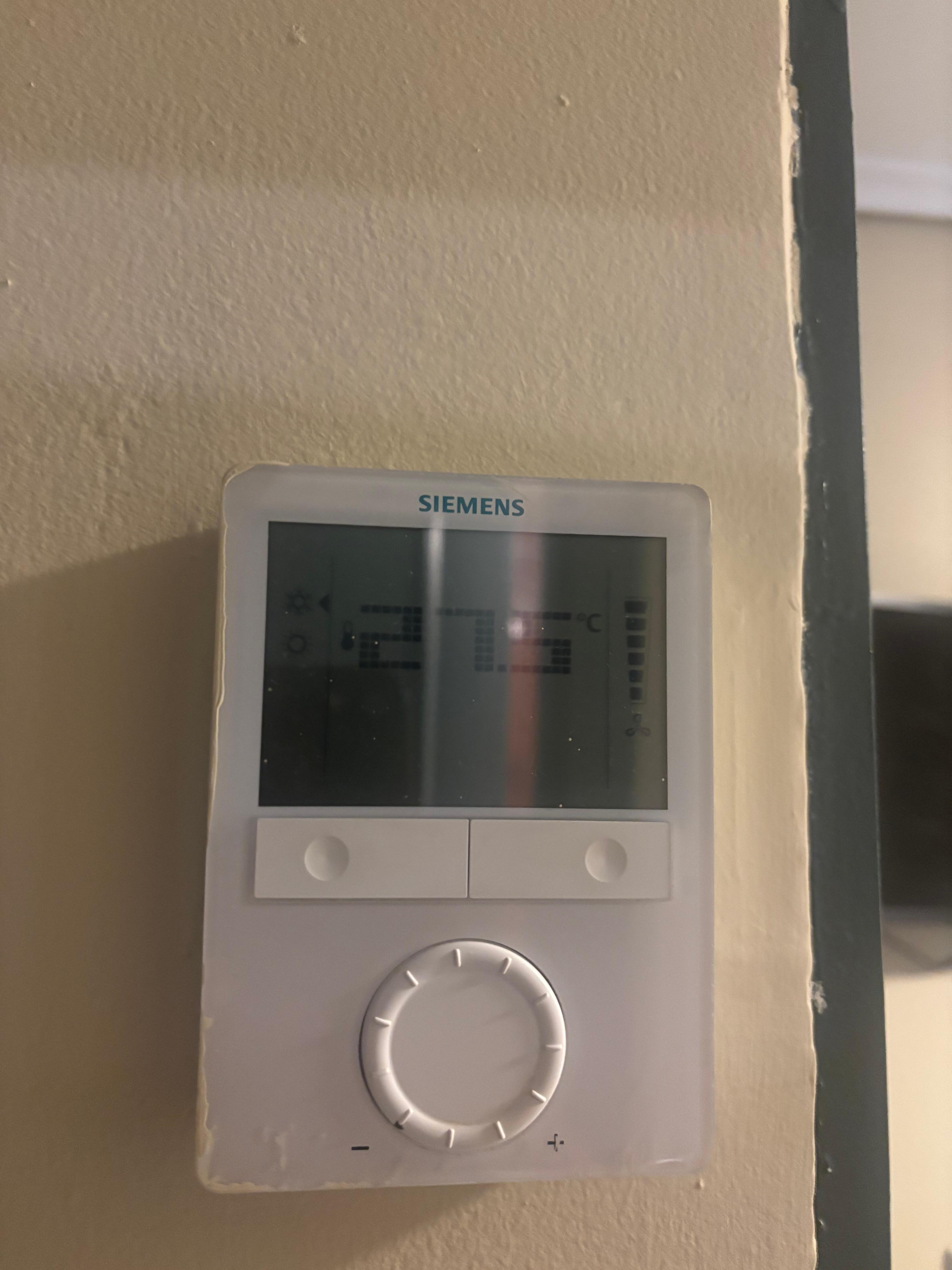 Temperatura no quarto e não baixava