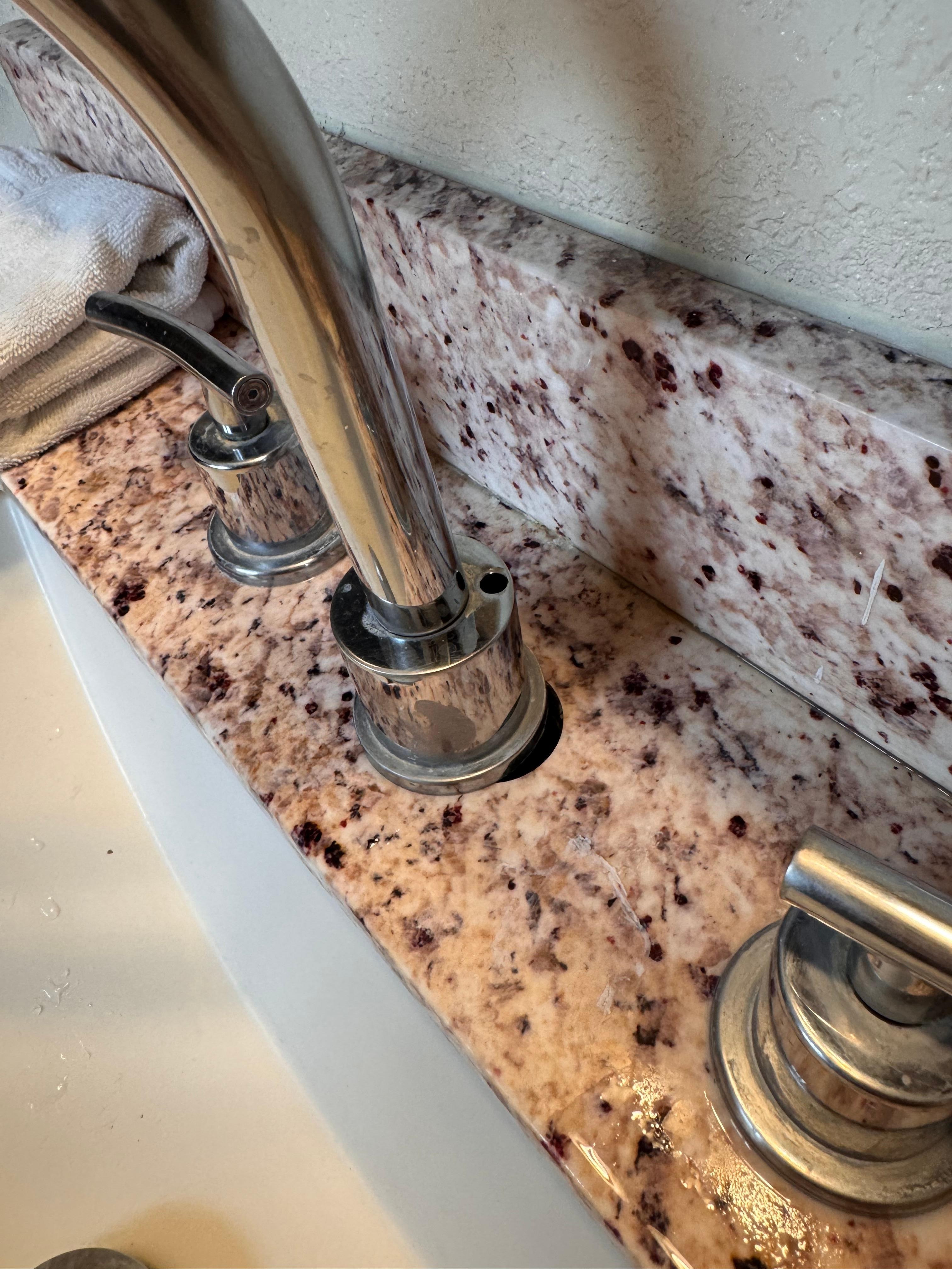 Bathroom fixtures not secured