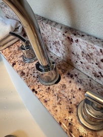 Bathroom fixtures not secured