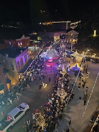 Parade view from 3rd floor balcony.