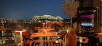 From the rooftop cafe.