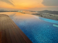 Outdoor rooftop pool