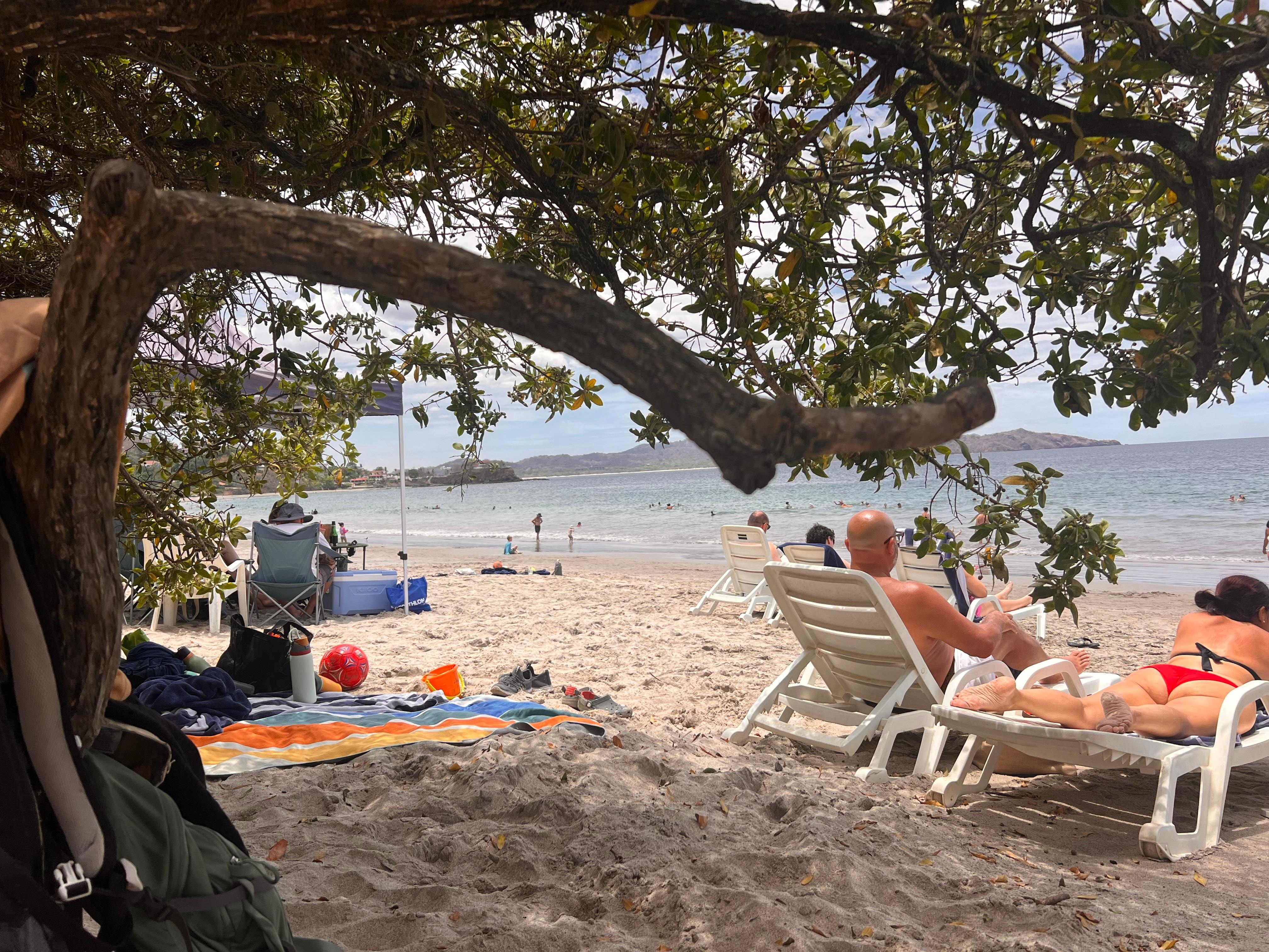 La plage proche de l’hôtel 