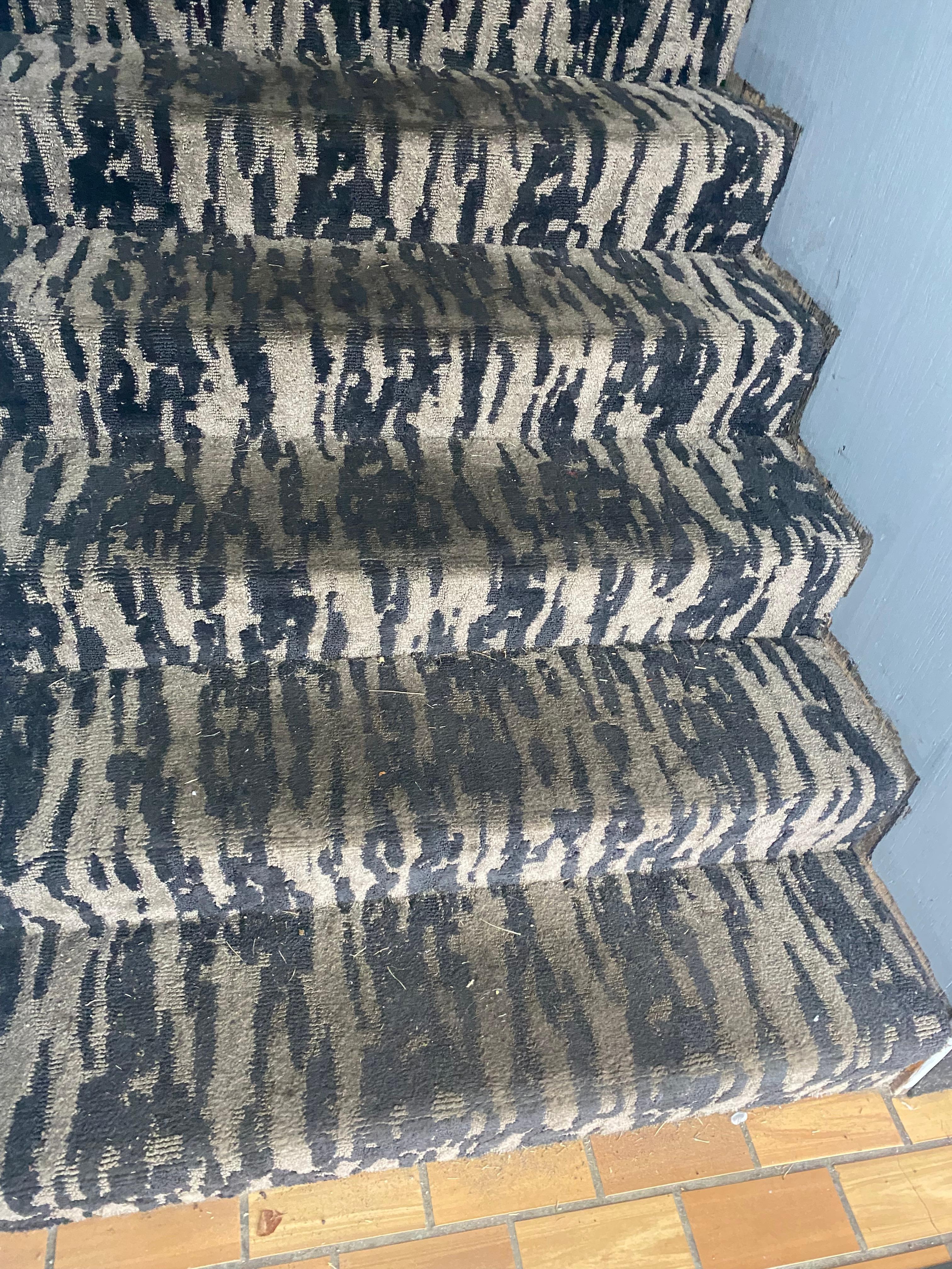 filthy stairway going up to my 2nd floor room