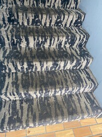 filthy stairway going up to my 2nd floor room