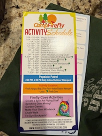 Kids Activities Schedule