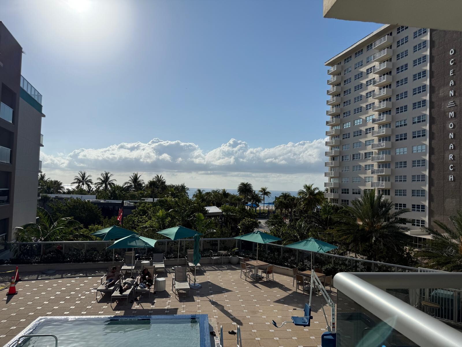 View from my hotel room