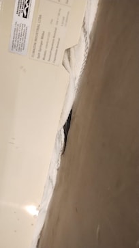 Alguém enfiou anteriormente um pano de prato na condensadora