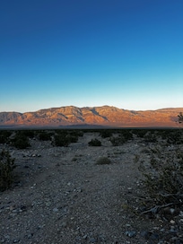 Sunset on the Panamint Mountains as seen from our “porch.”