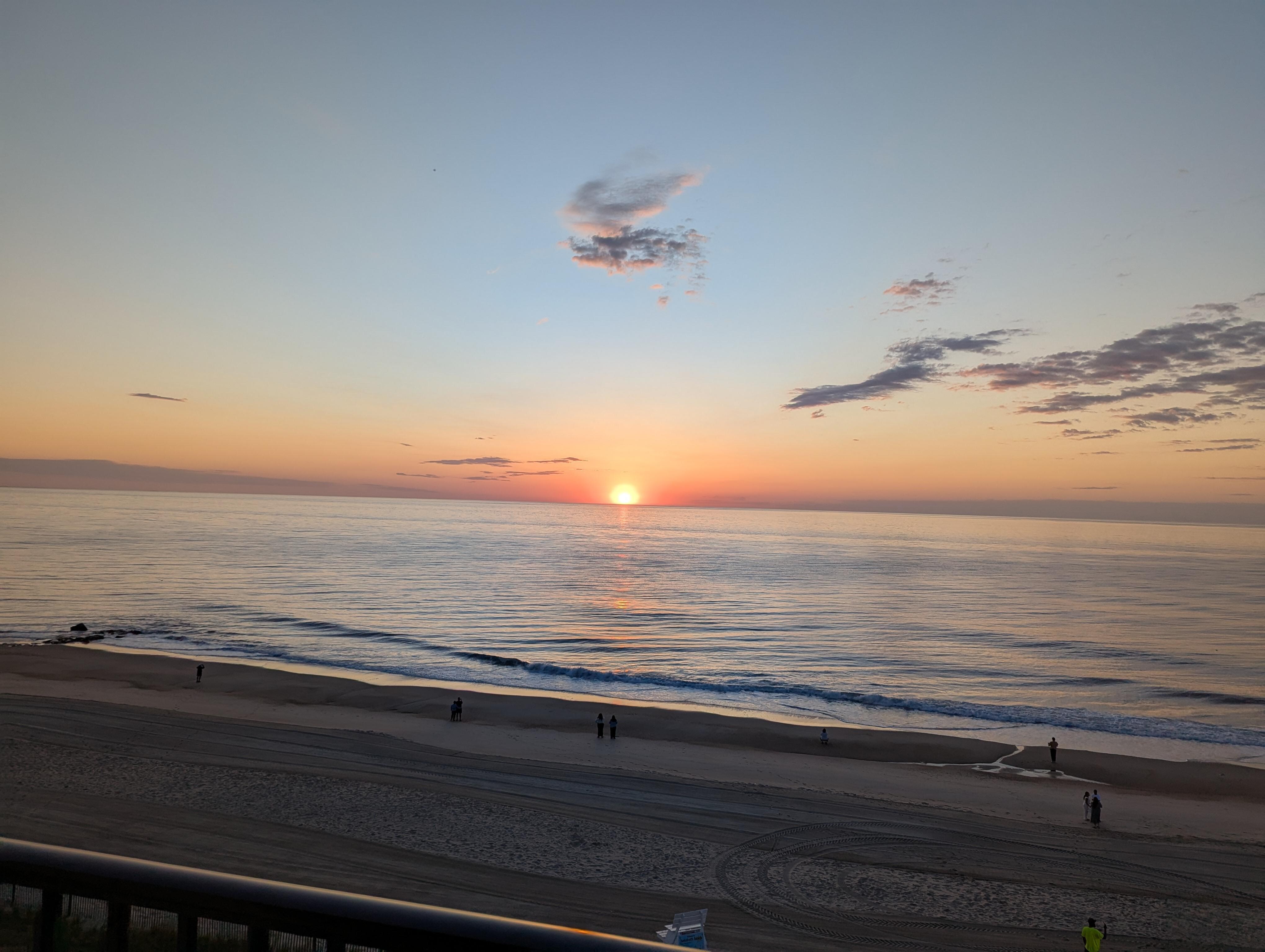 Beautiful sunrise from our balcony.