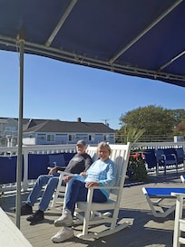 Upper deck in the sun