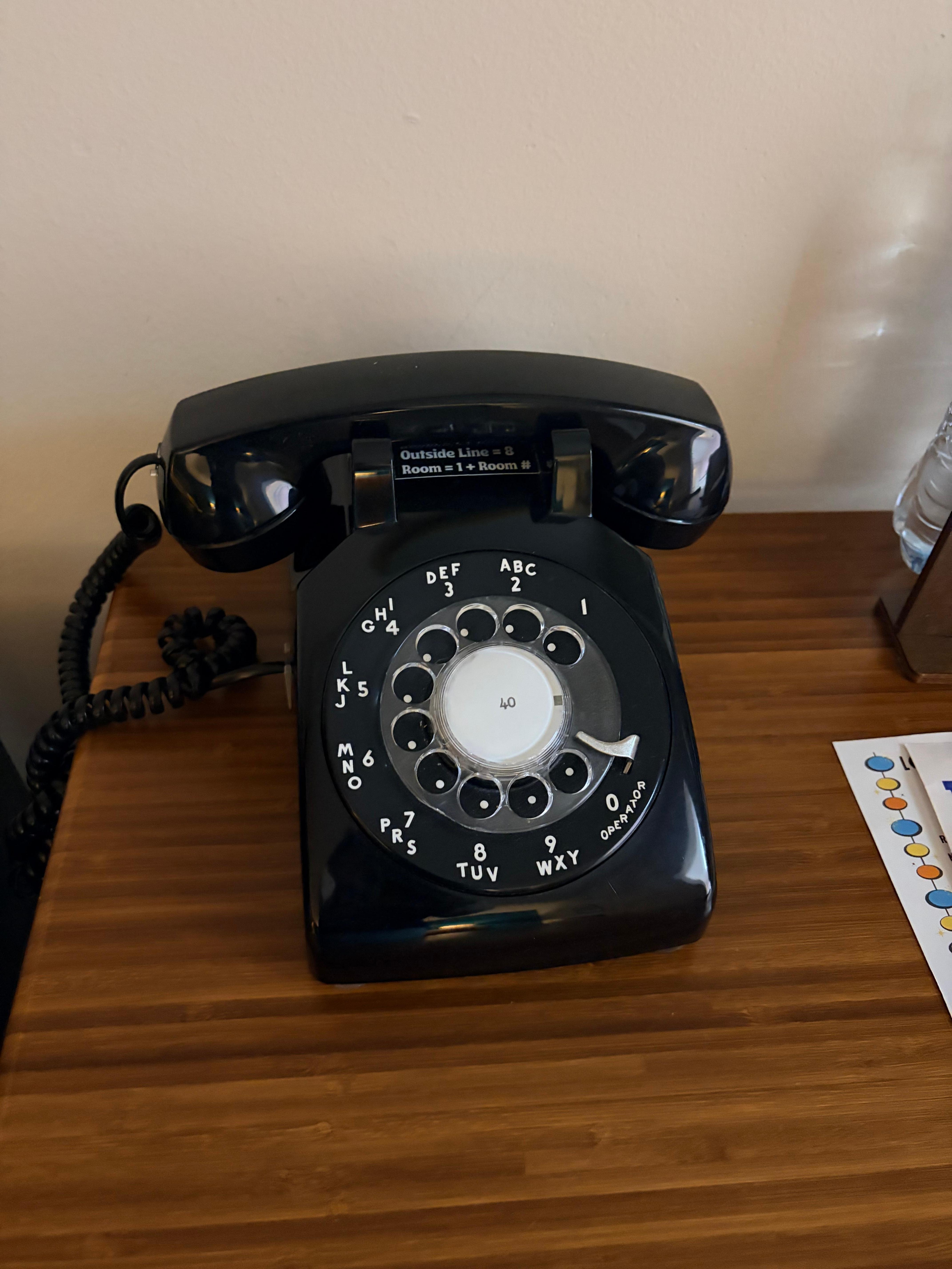 Rotary dial phone, and yes it works!