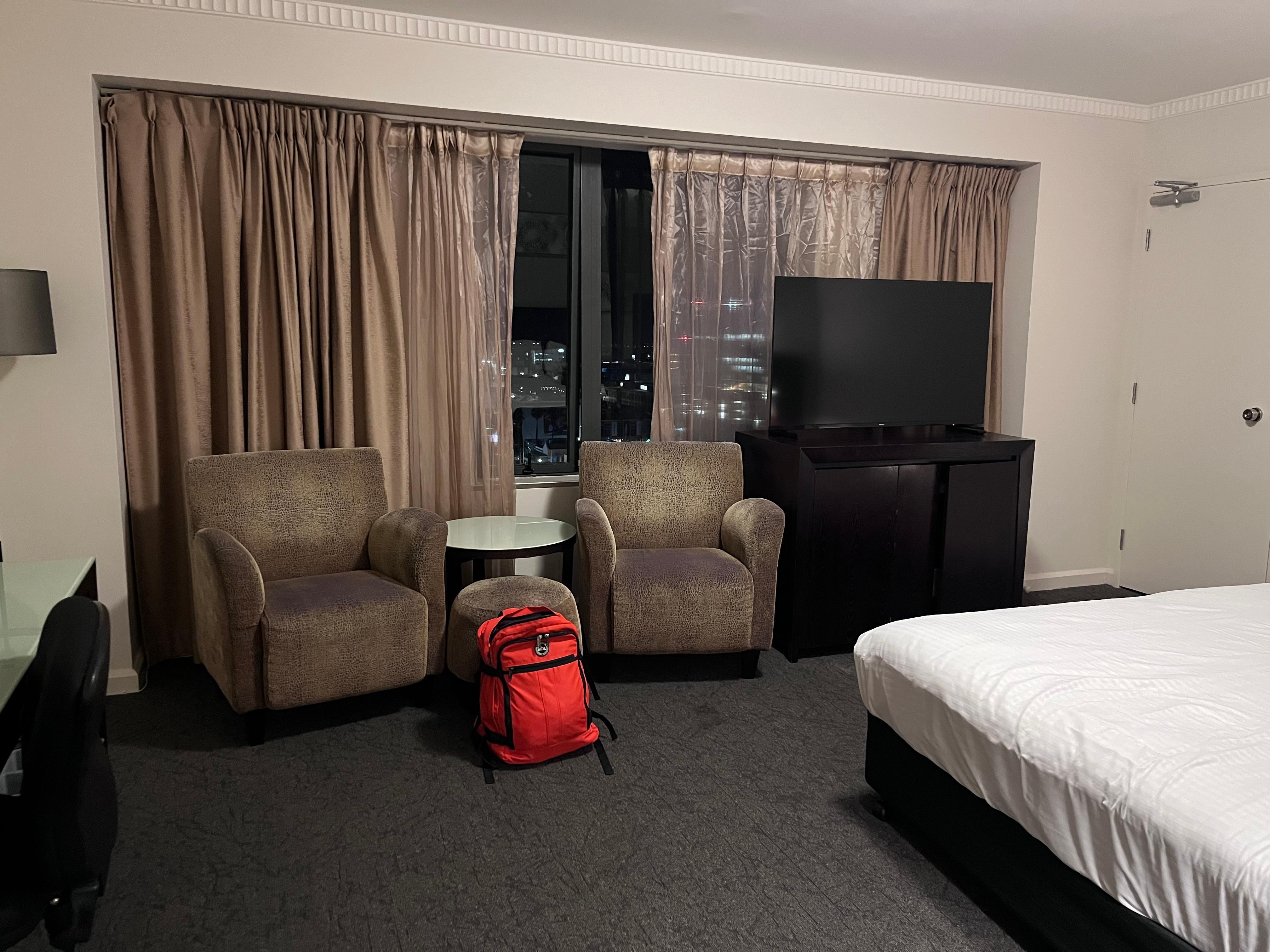 Dark and drab furnings, cheap curtains