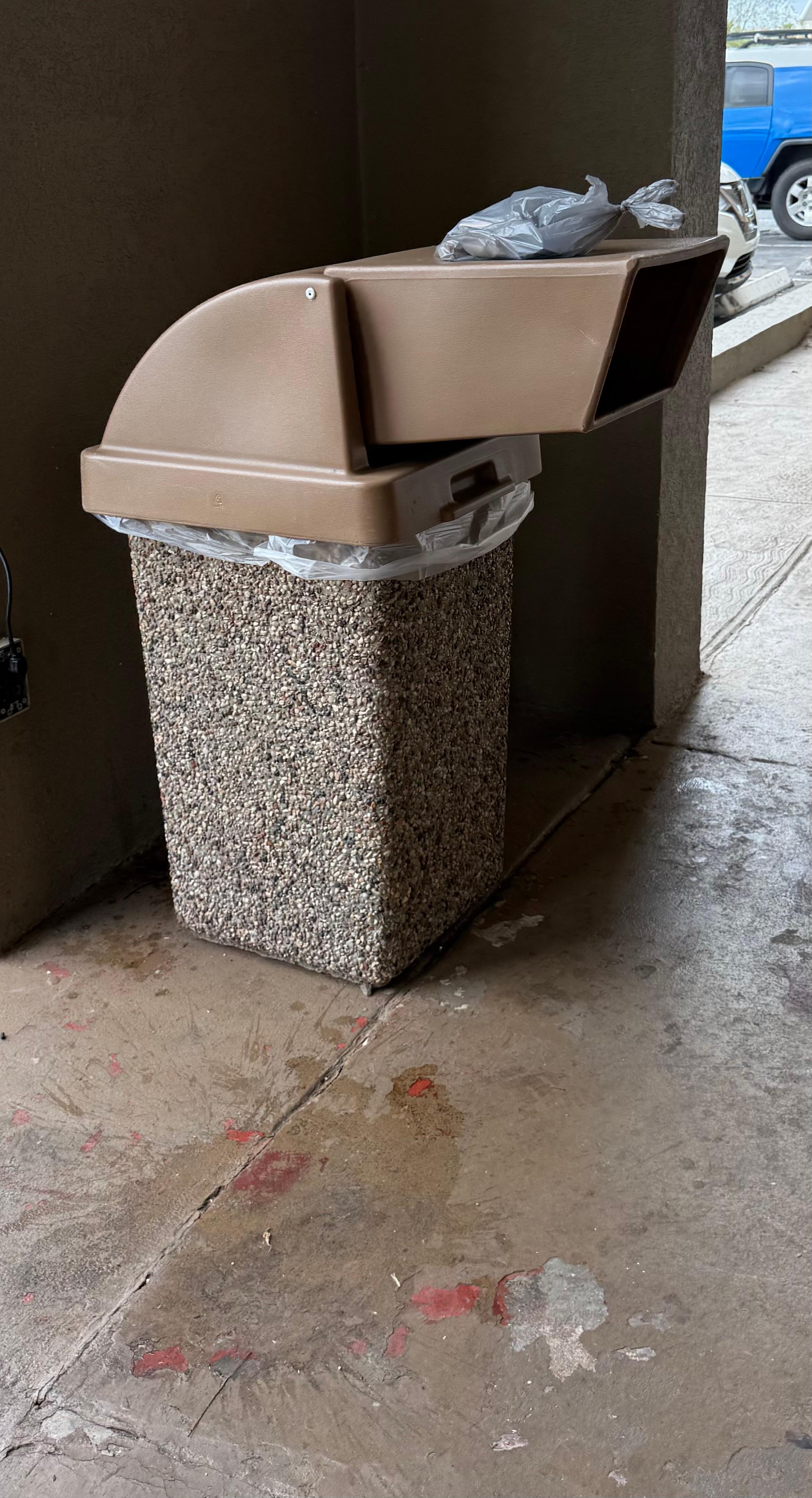 Trash all over..gross