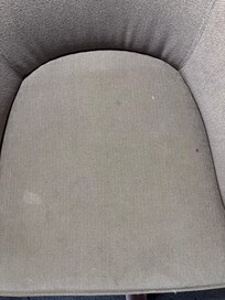 This is the reading chair, dirty and gross.