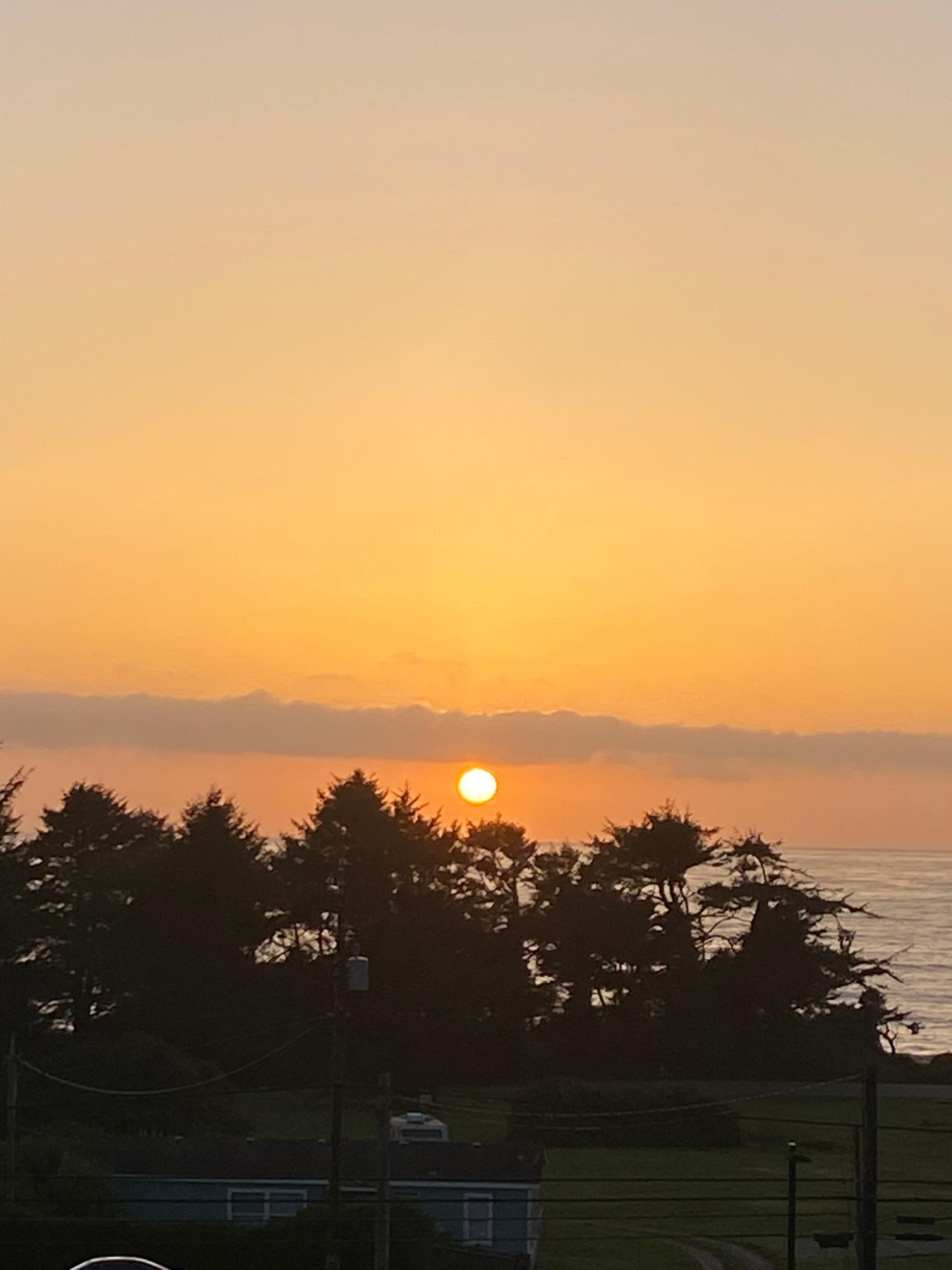 Sunset from balcony 