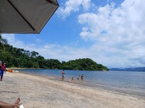 Mar particular no hotel. Extremamente limpo e sem ondas