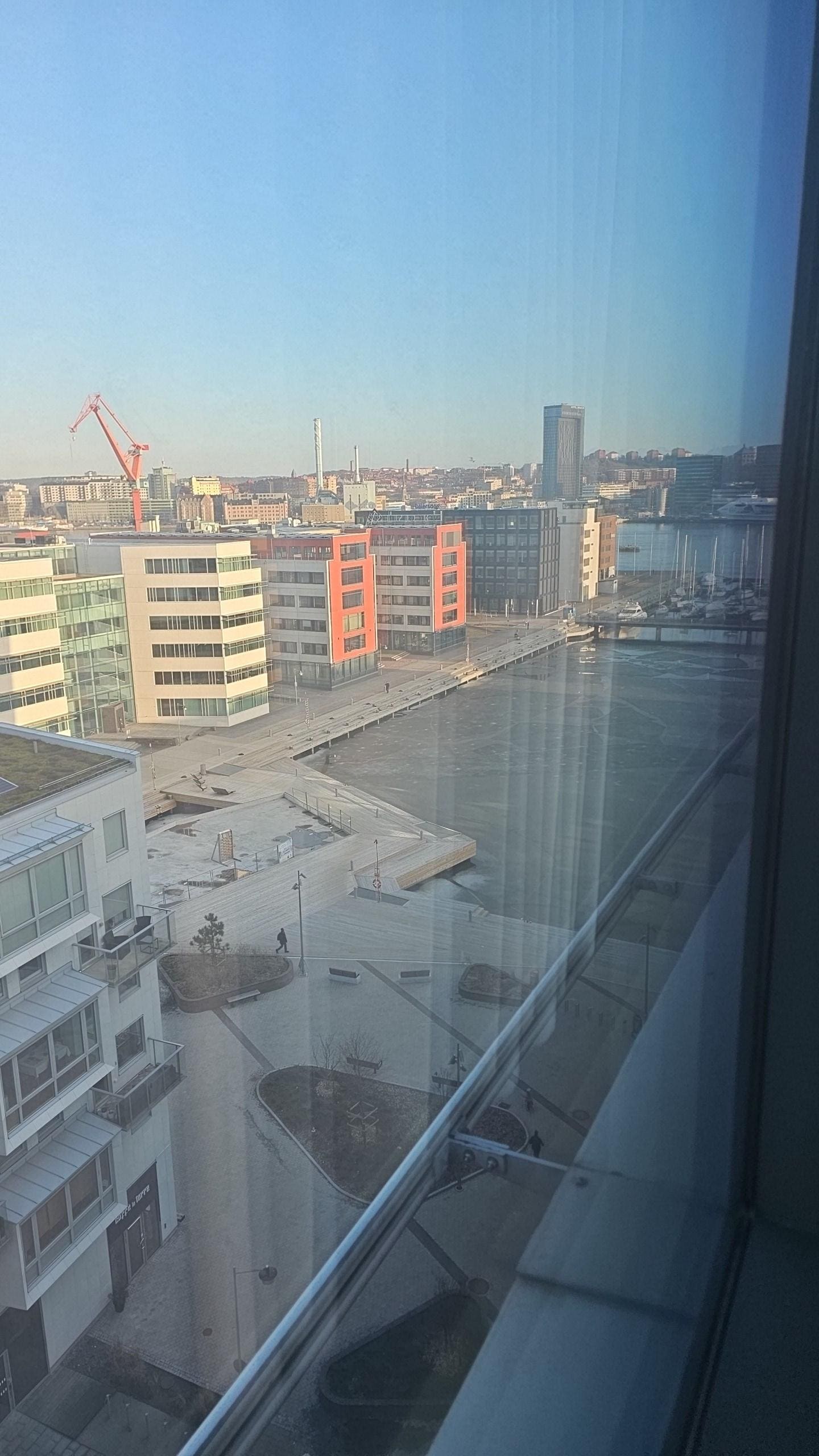 Utsikt från Premiumrum våning 11 