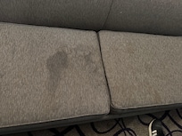 One side of cushion the other side just as bad