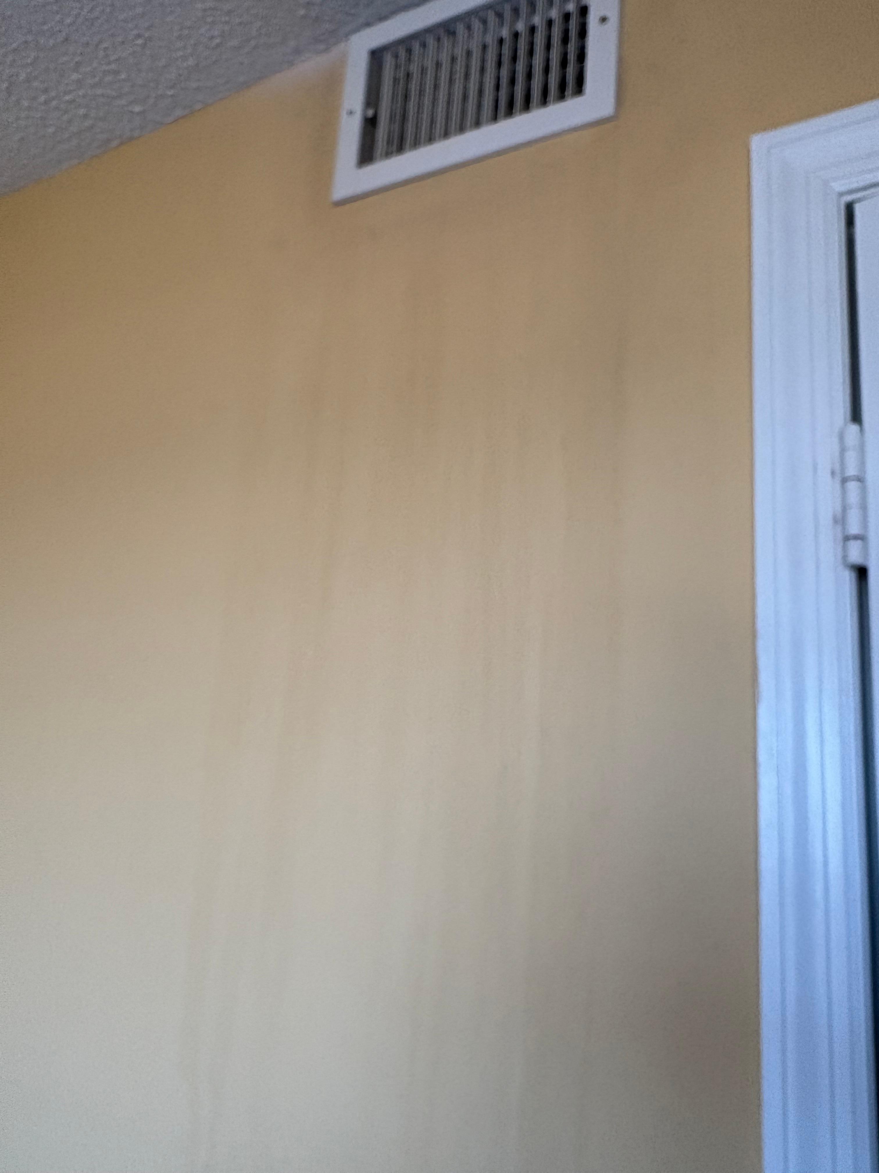 Something running down the wall