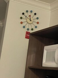 Retro room. Clock