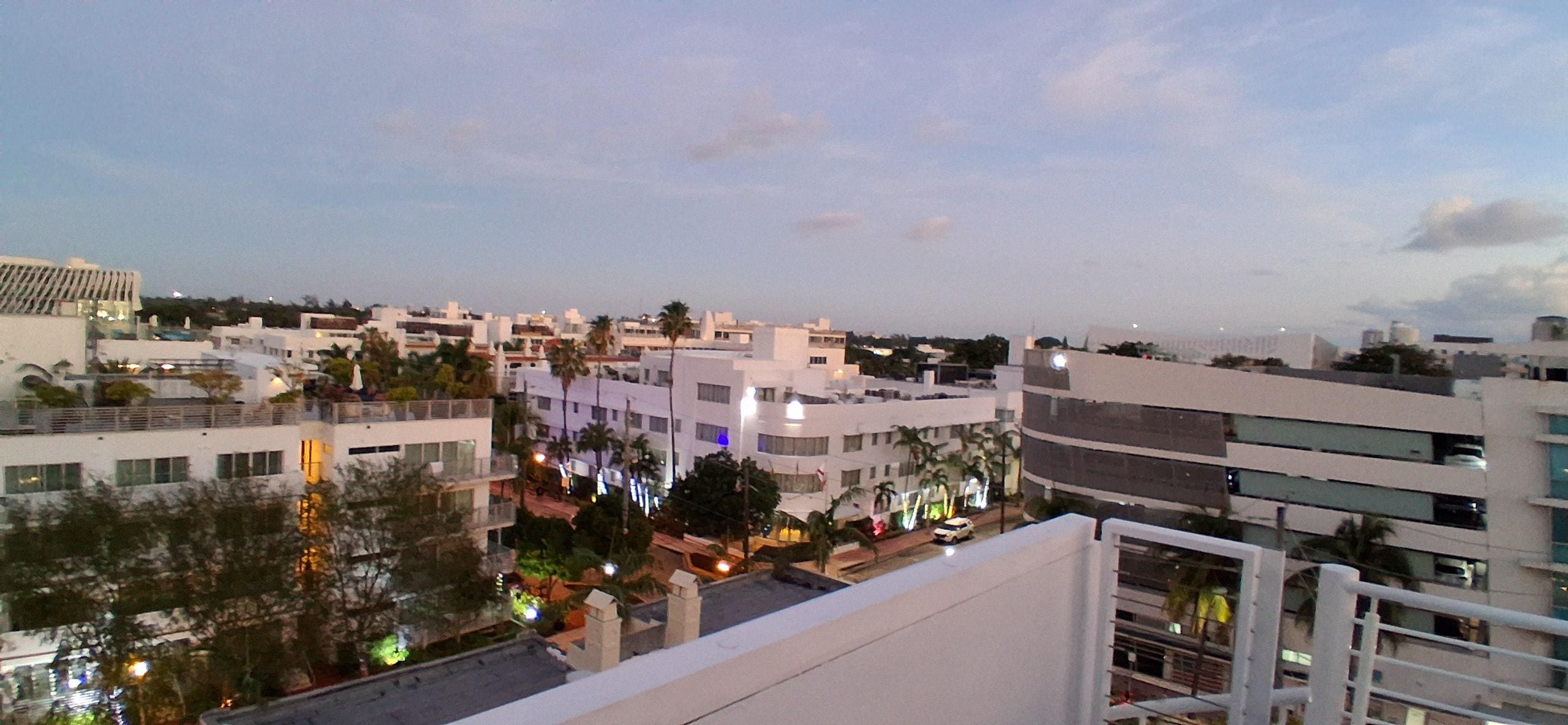 Rooftop view.