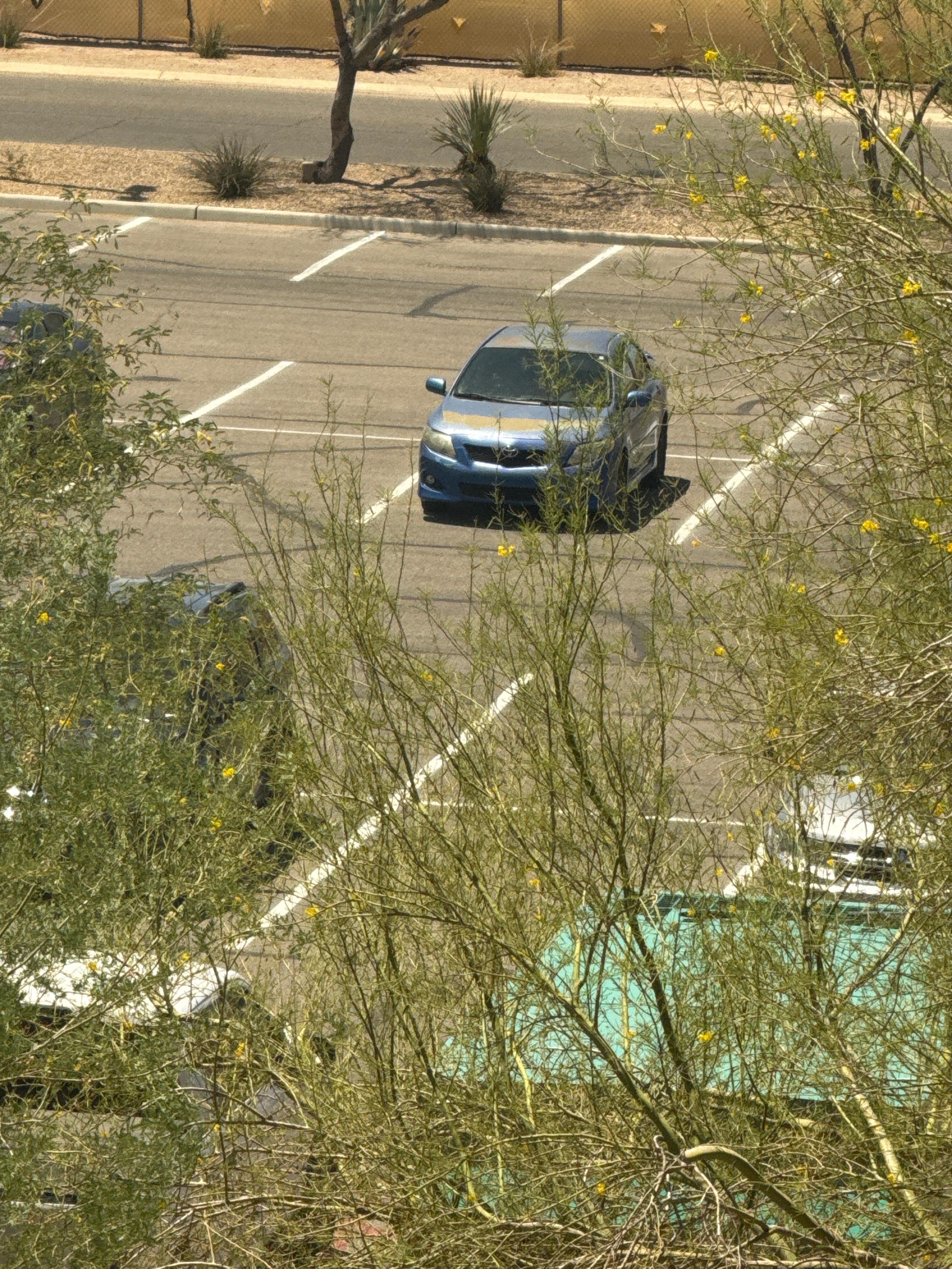 Empty parking lot 