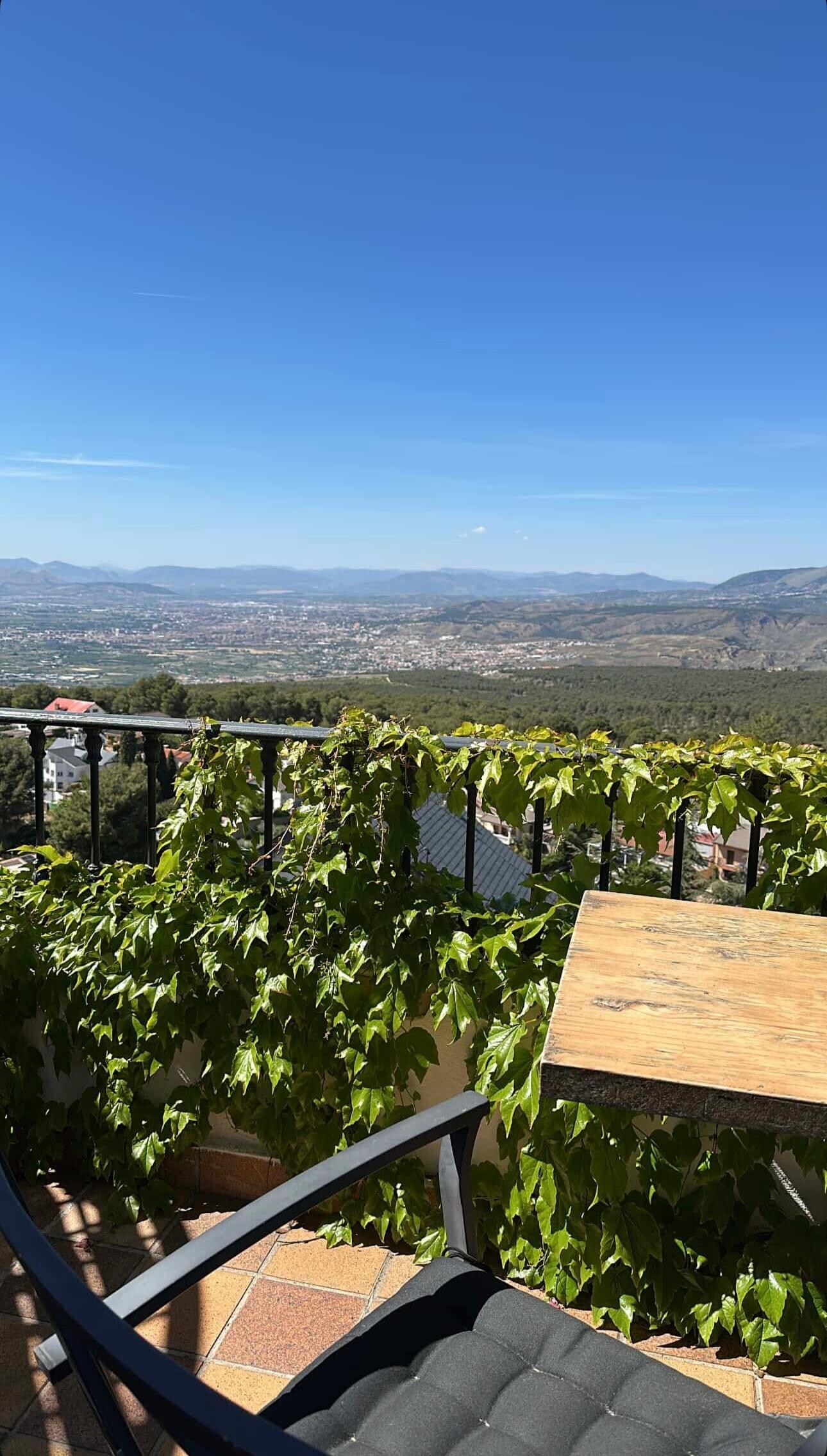 Private balcony view