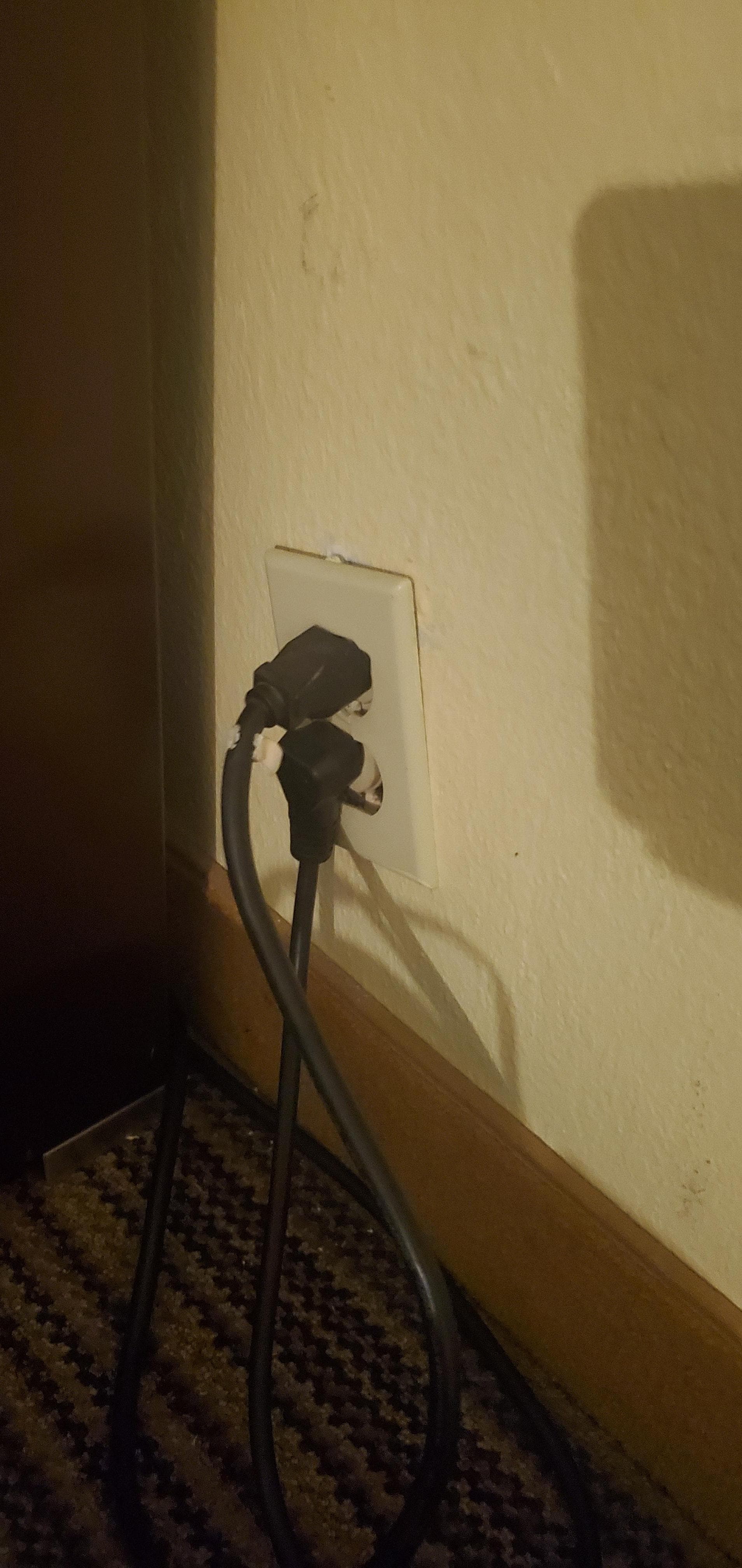 Outlet cover broken