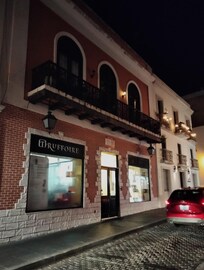 front of hotel