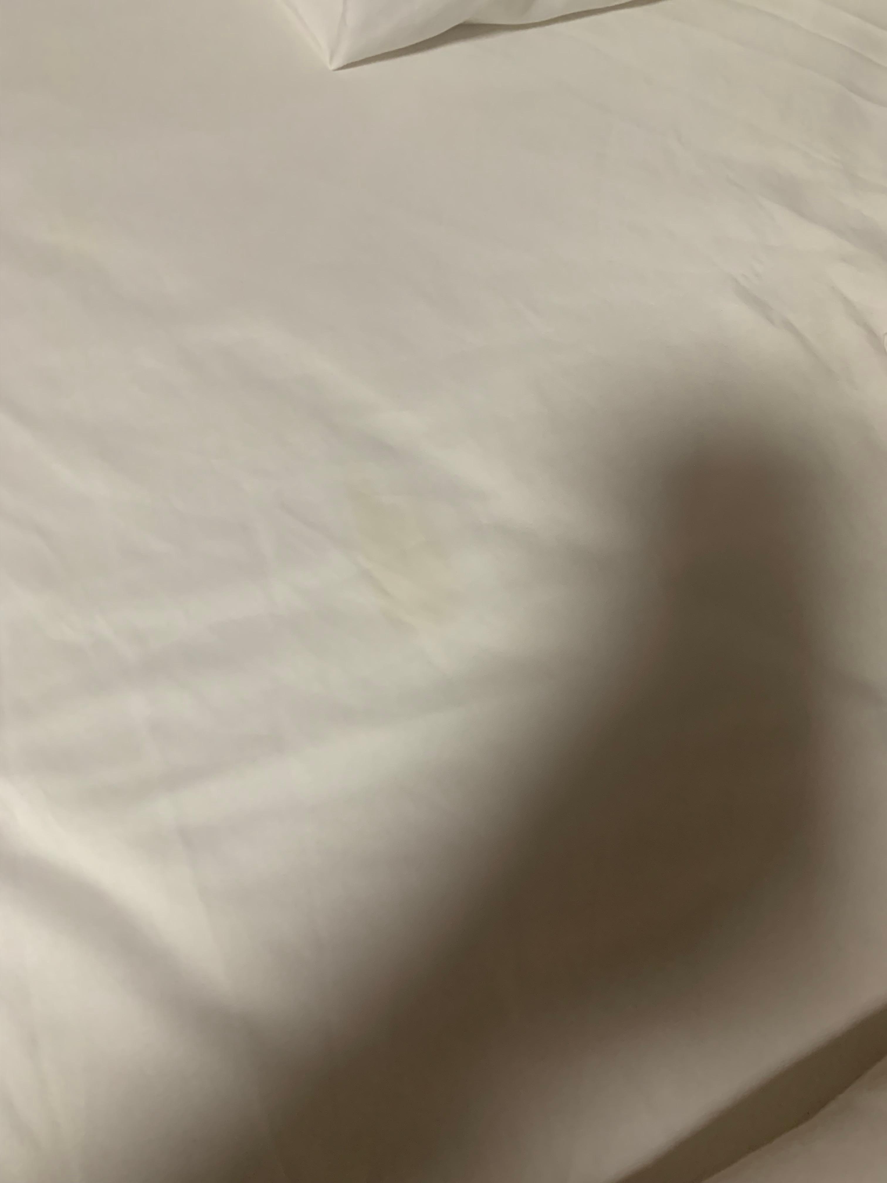 Yellow stained sheets