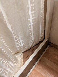 Mouldy shower curtain