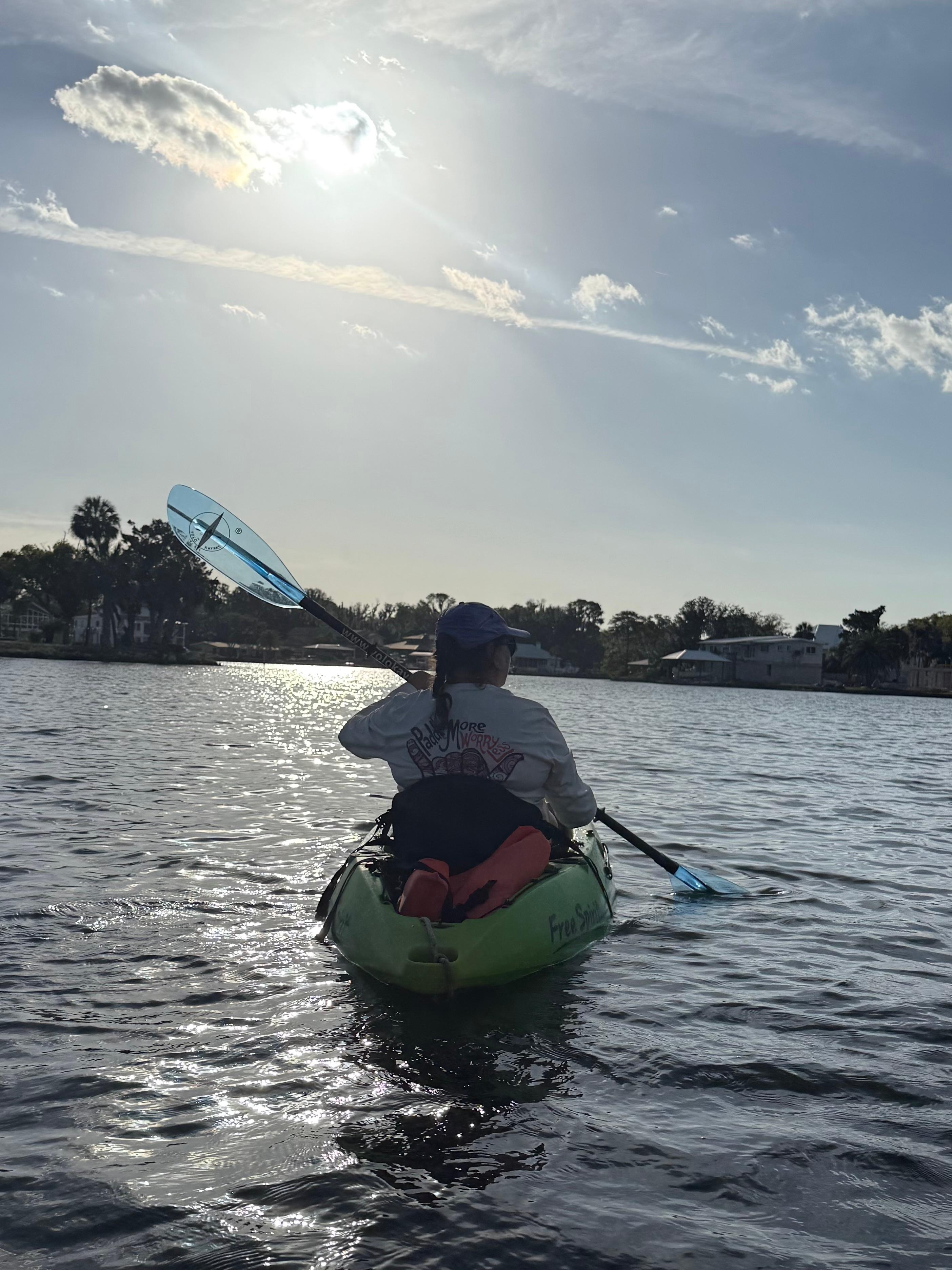 We rented kayaks for an afternoon and found some manatees. 