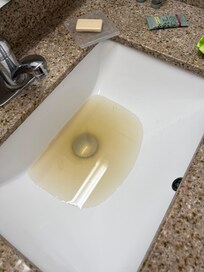 Backed up sink that I didn’t even use.