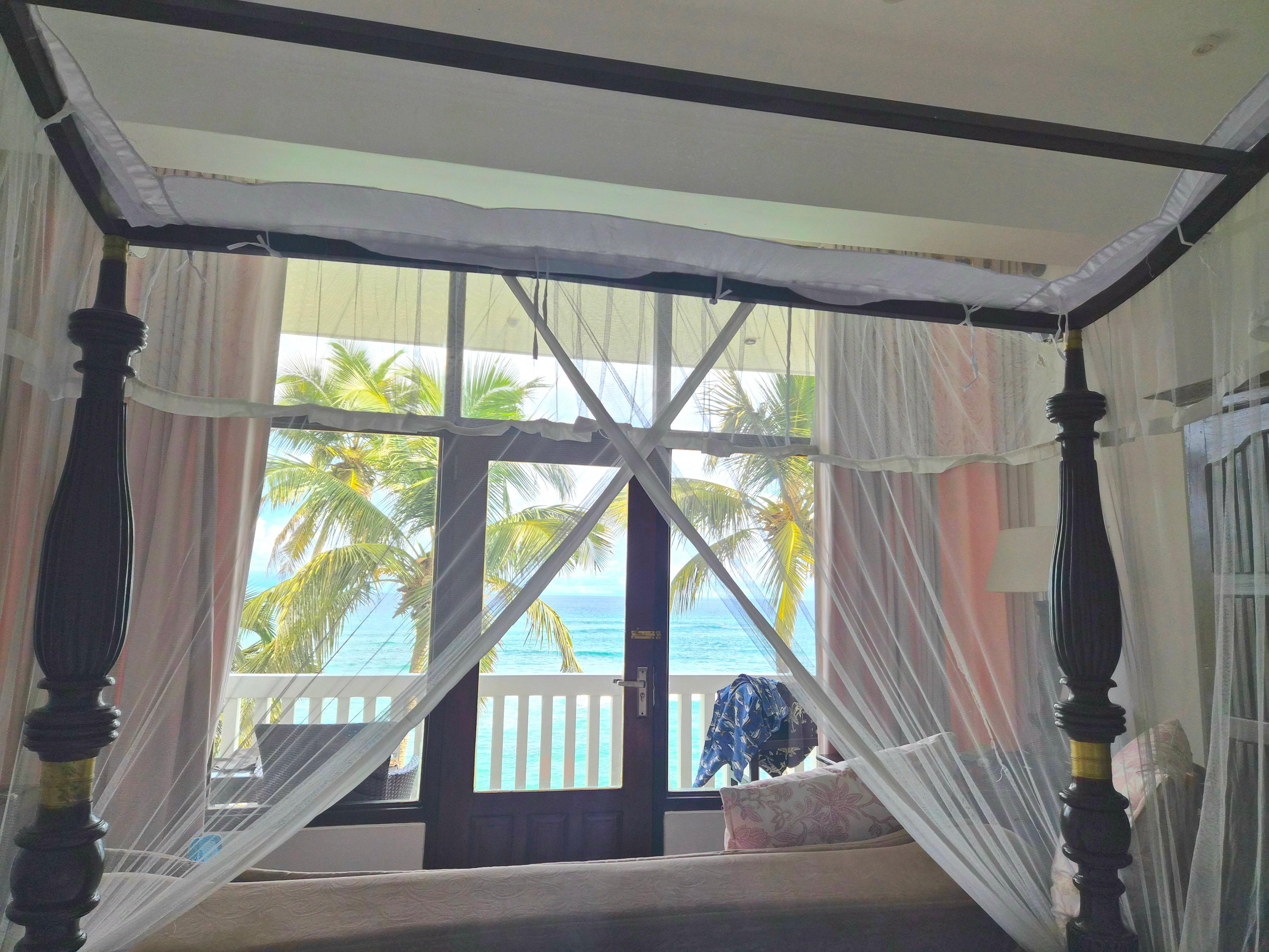 View from my comfy bed